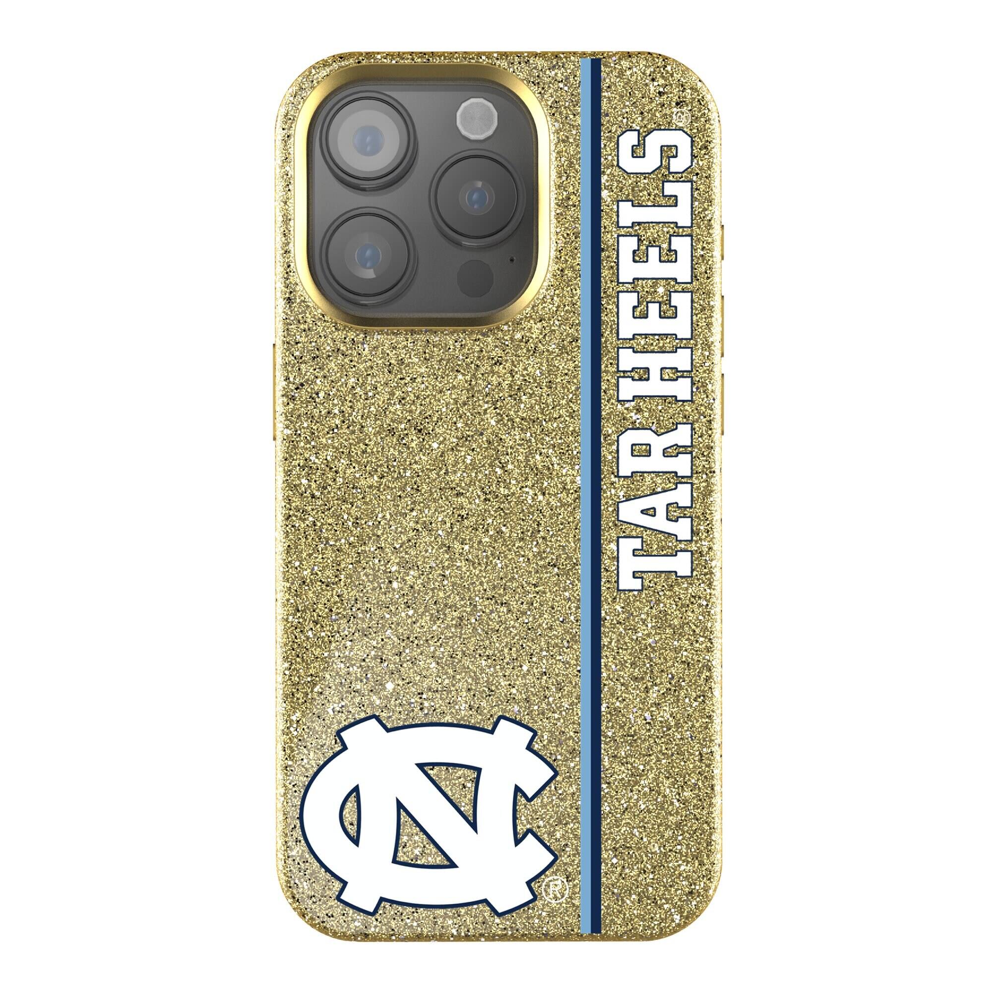Keyscaper NCAA North Carolina Tar Heels iPhone Bling Case 14 Plus Gold ...