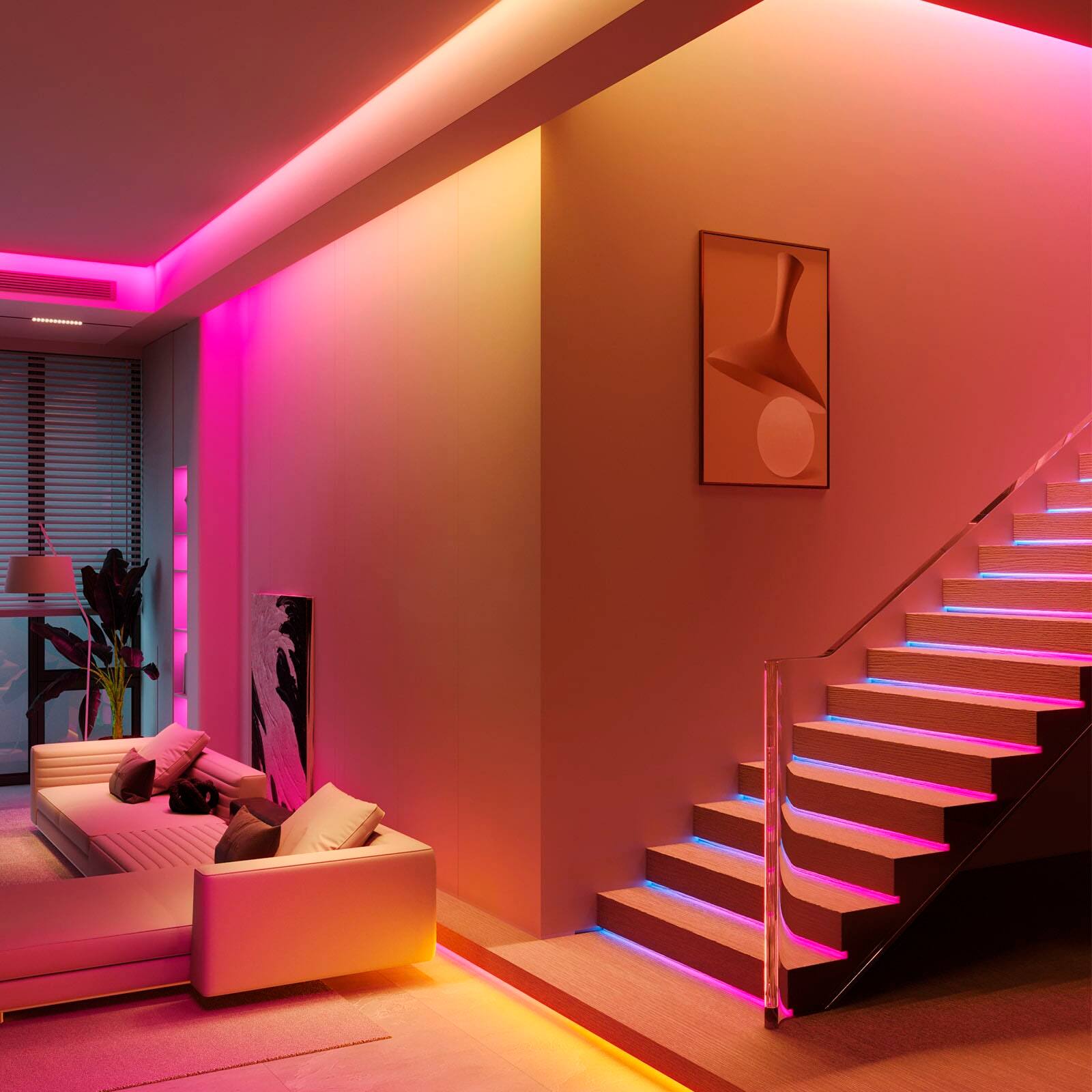 Govee 24.6ft Wi Fi RGBICW LED Strip Light Multi H612BAD1 - Best Buy