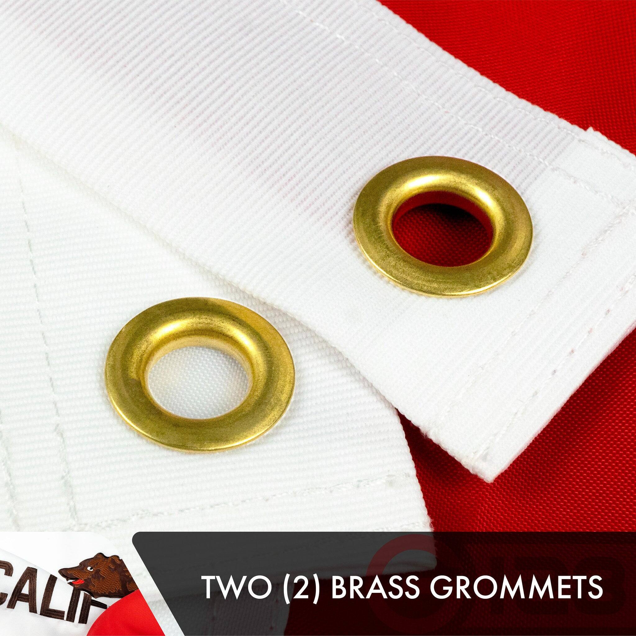 G128 California State Flag 2x3 ft, 2 Pack, Double Sided Embroidered ...