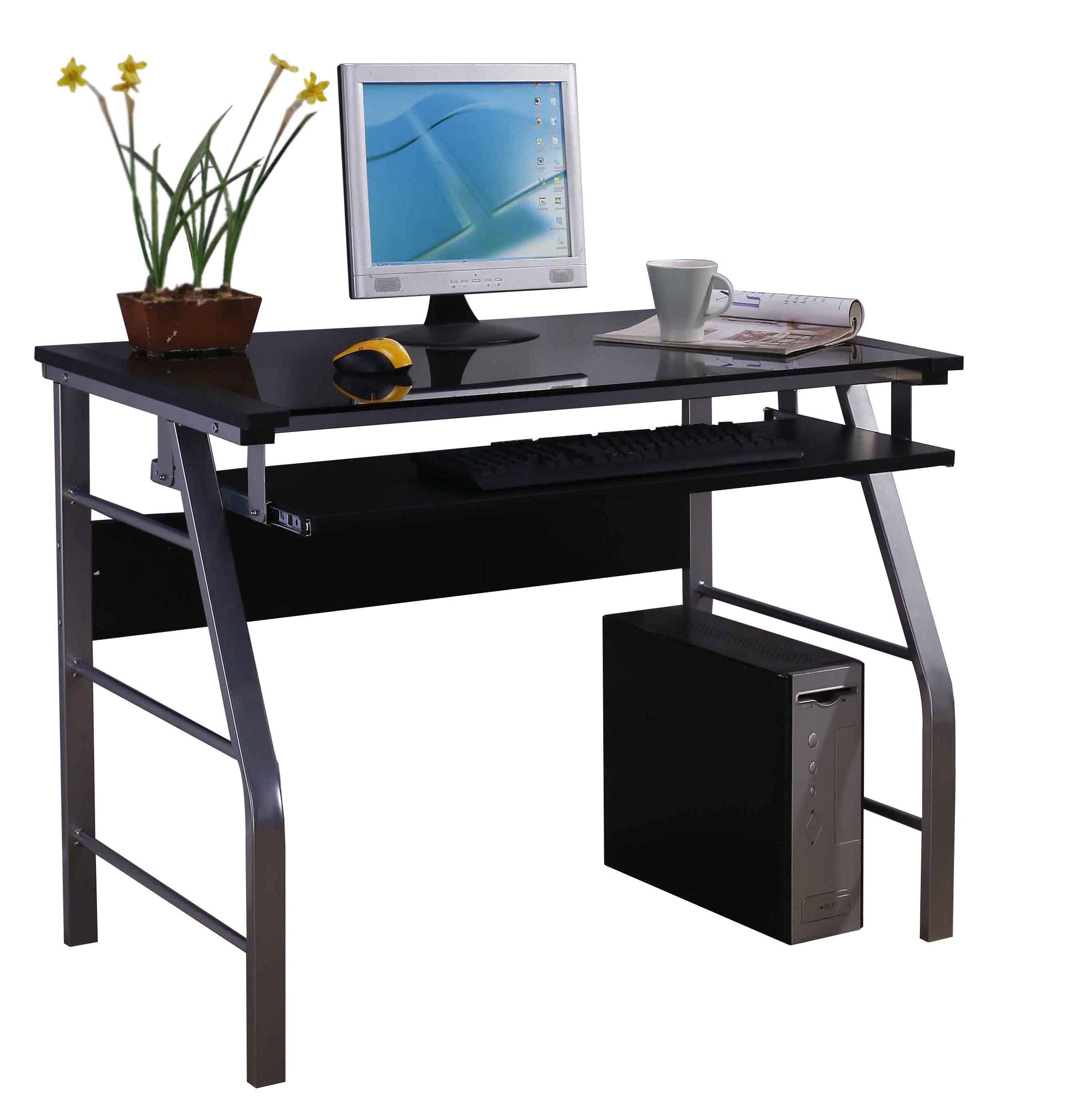 Kings Brand Furniture Home & Office Metal and Glass Workstation ...