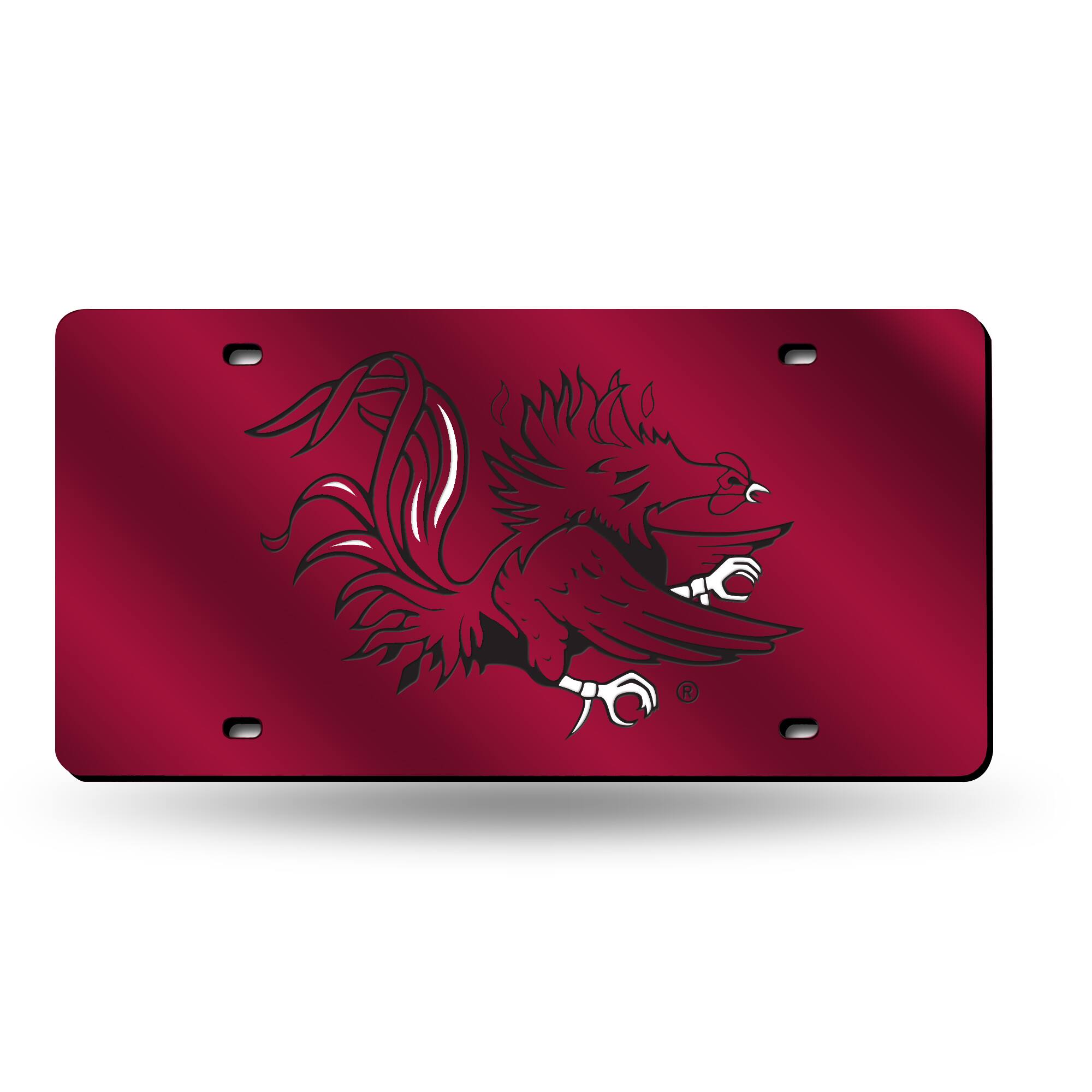 Rico Industries South Carolina Gamecocks Red Mirrored Laser Cut License ...