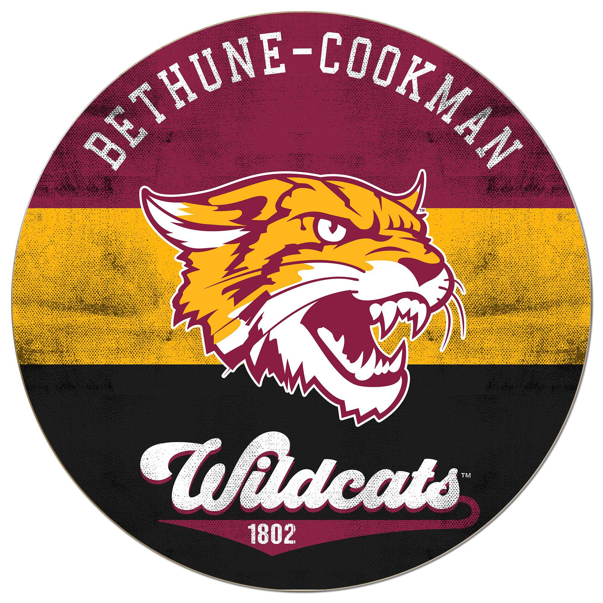 Jardine Bethune Cookman Wildcats 20'' x 20'' Retro Logo Circle Sign Maroon 4939614 - Best Buy