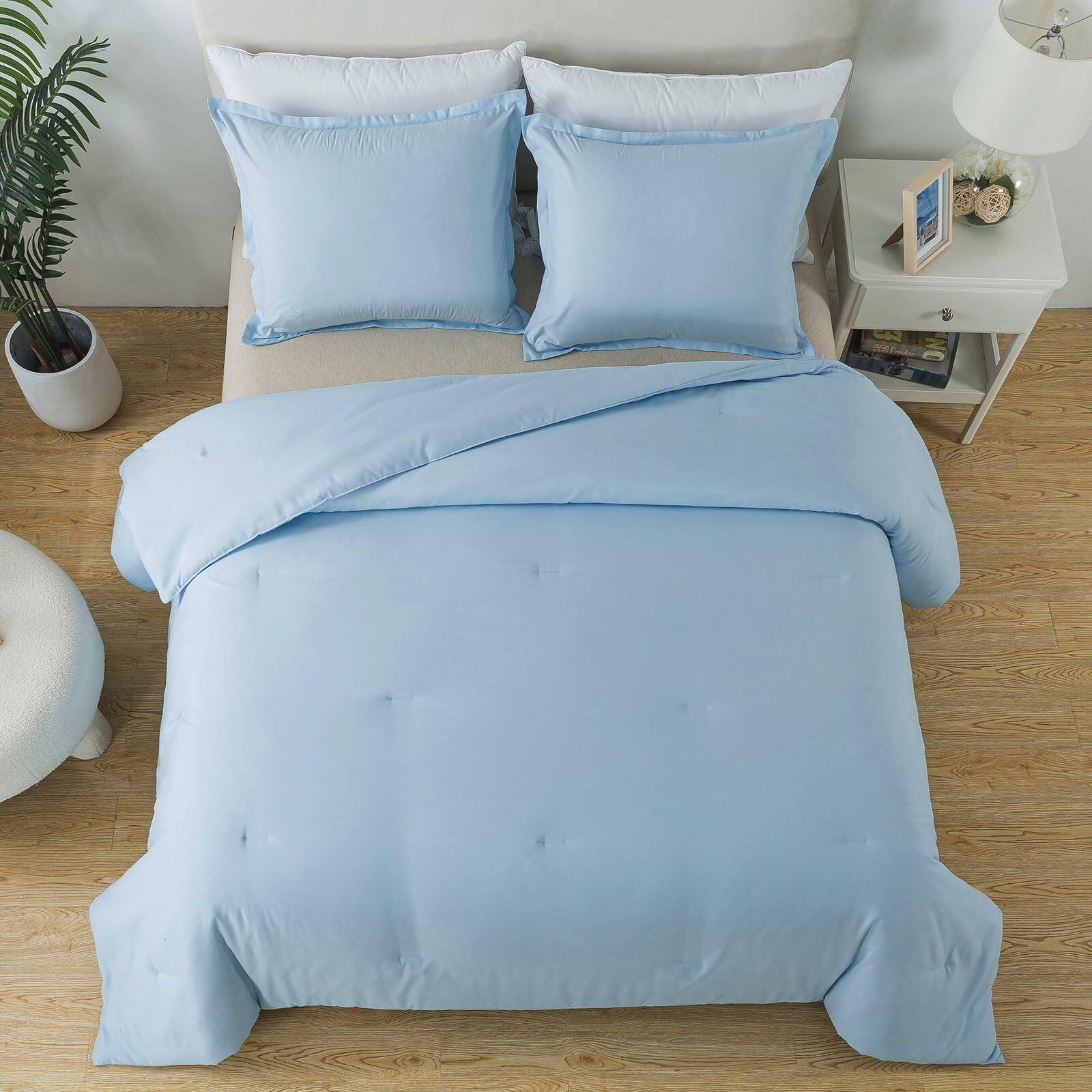 Comfort Essence Light Comforter Set Size Solid Lightweight Down ...