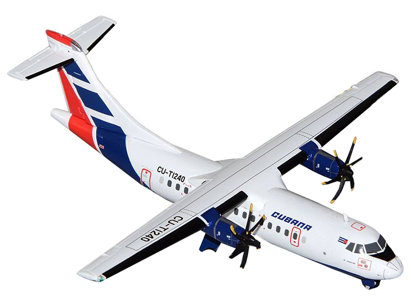 GeminiJets ATR 42 500 Commercial Aircraft Cubana (CU T1240) and Red ...