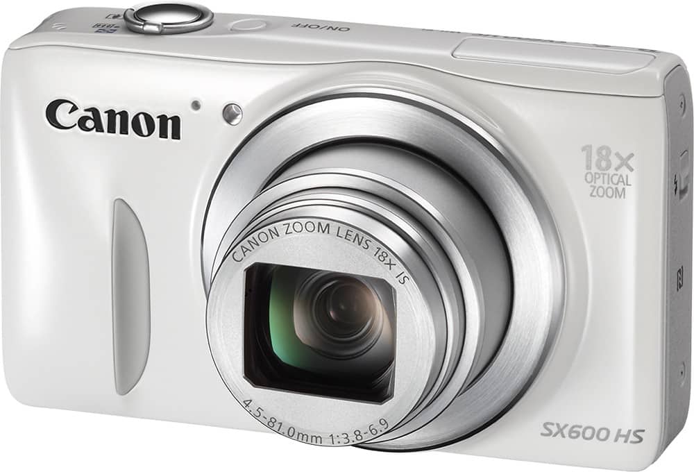 Best Buy: Canon PowerShot SX-600 16.0-Megapixel Digital Camera White ...