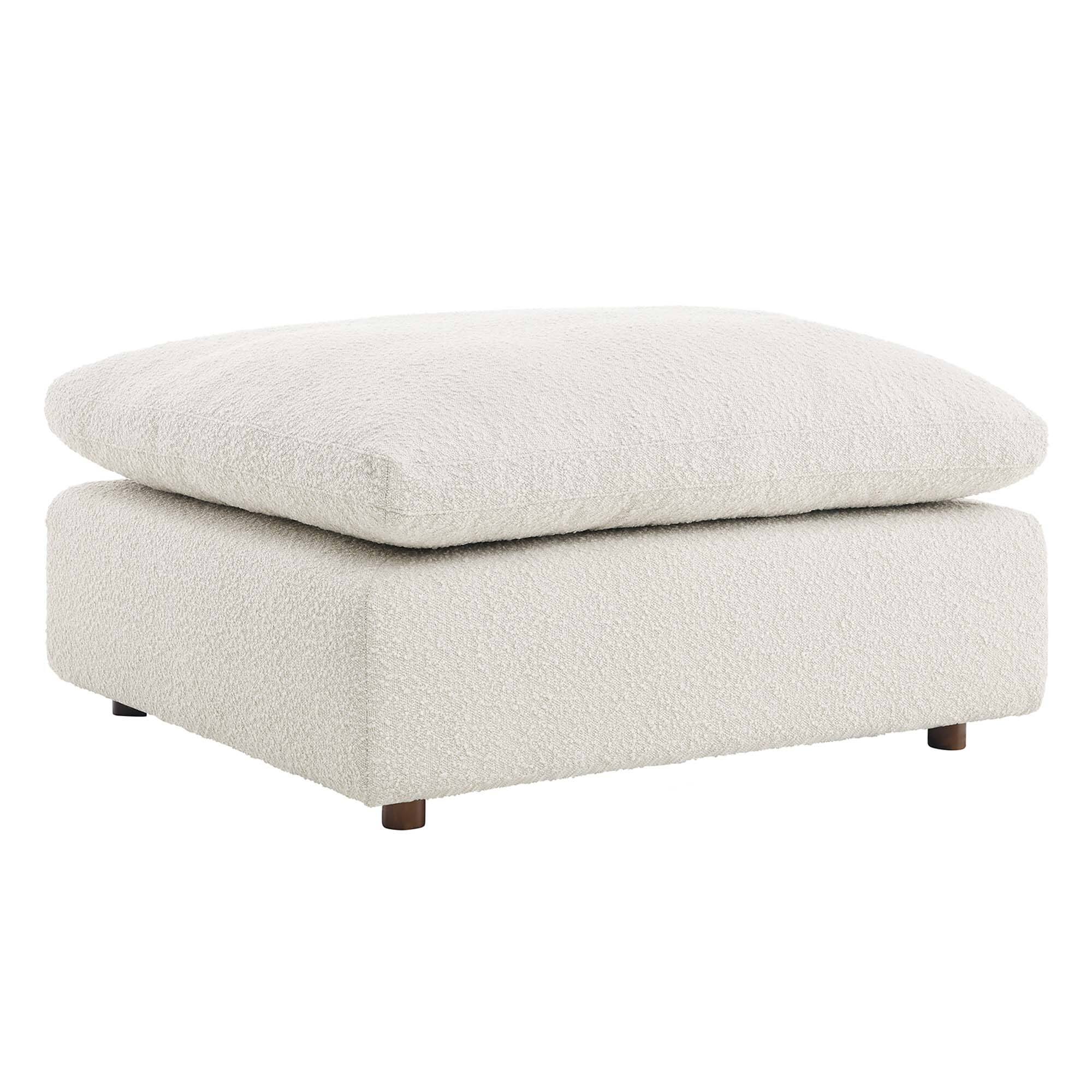 Commix Down Filled Overstuffed Boucle Fabric Ottoman by Modway EEI 6258 ...