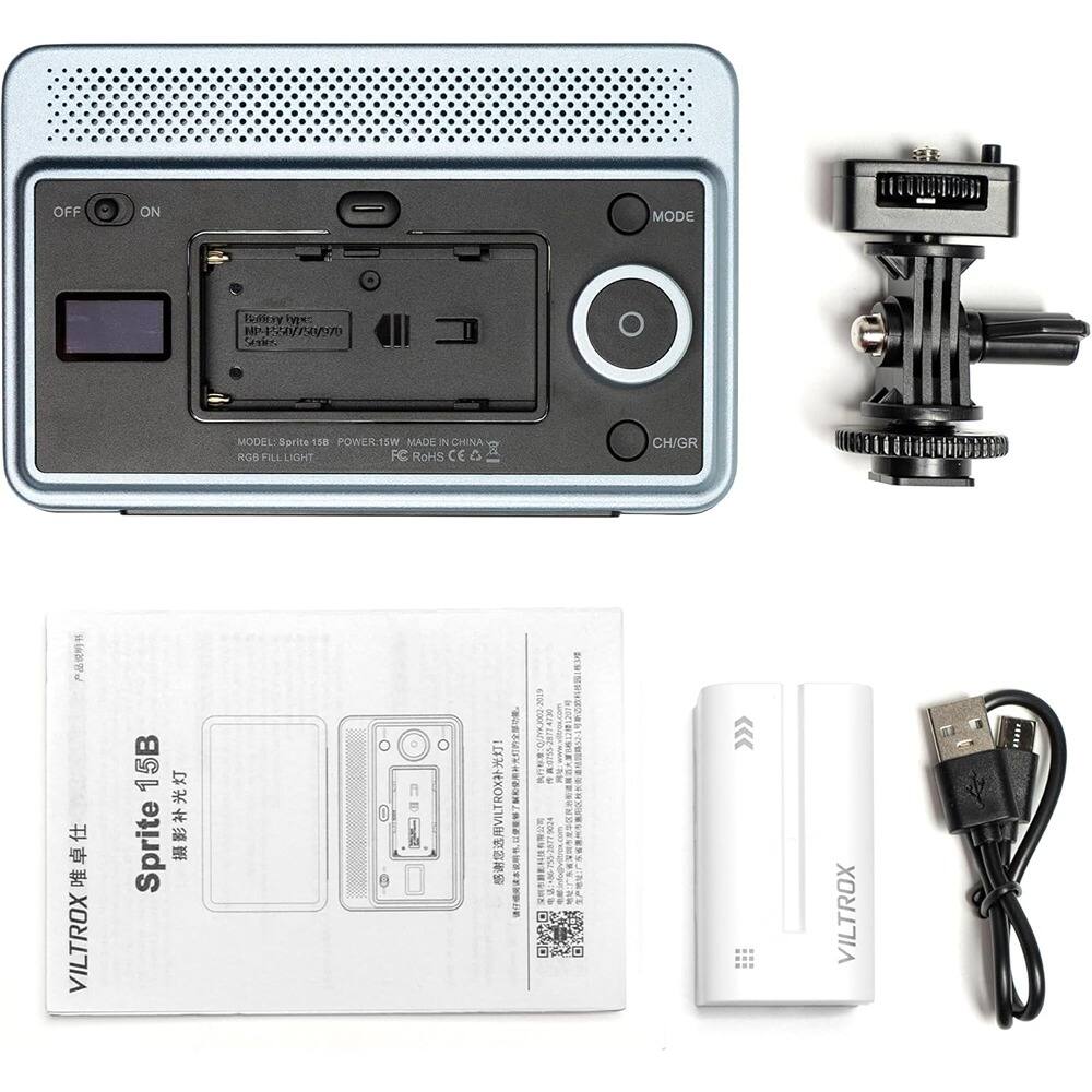 Schertz 15C RGB LED Panel Light, Dimmable 2600K‑6800K, Rechargeable ...