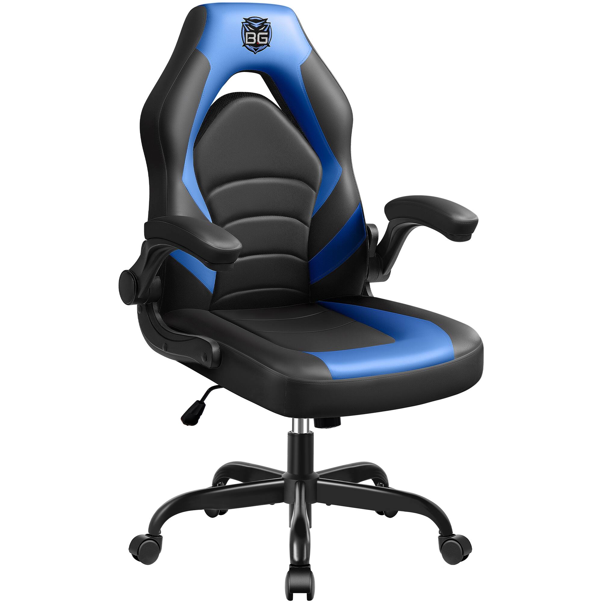 KERDOM Gaming Chair, Swivel Tilt Gamer Computer Chair PU Leather ...