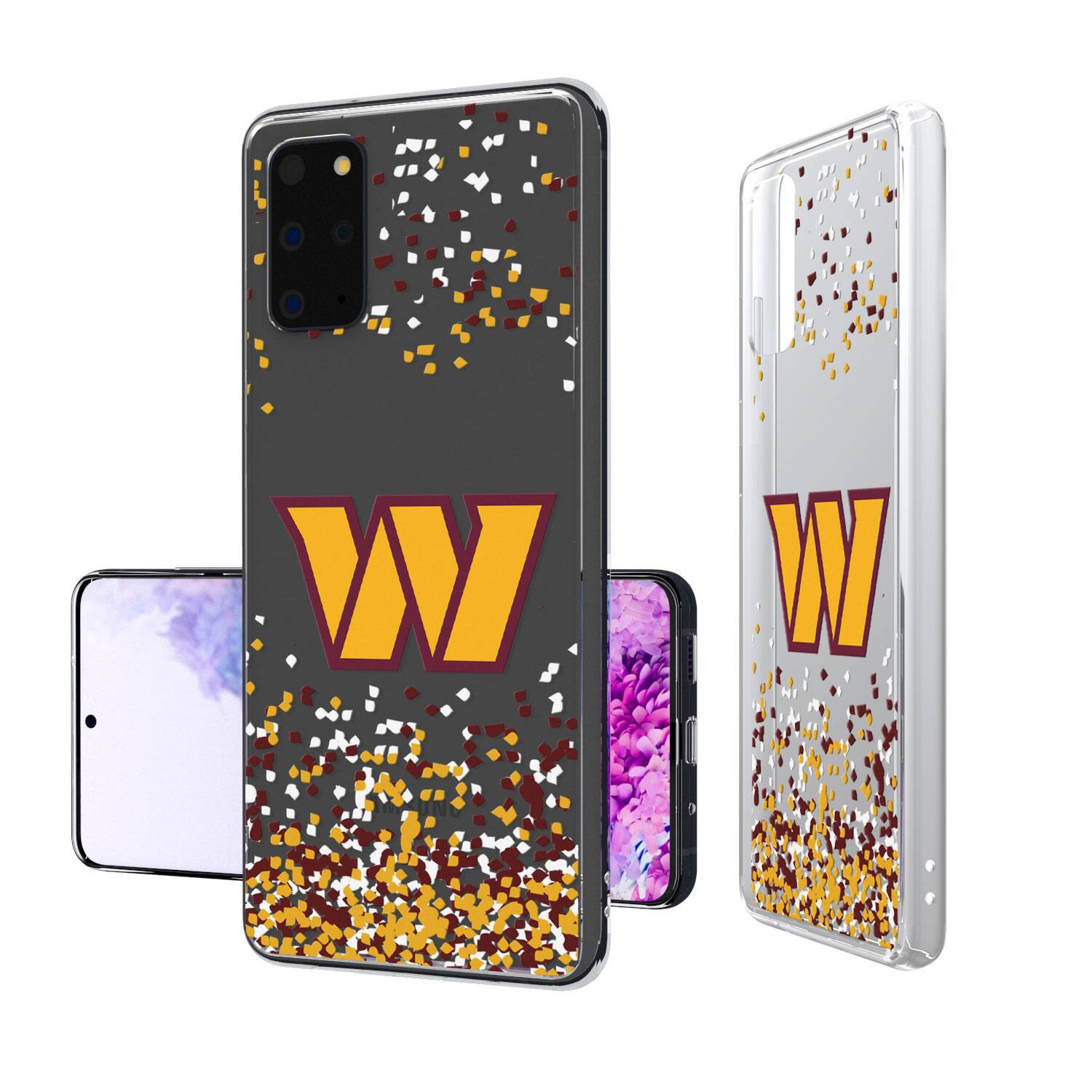 Keyscaper NFL Washington Commanders Galaxy Clear Case with Confetti ...