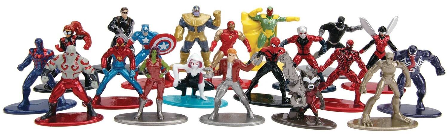 Jada Toys Marvel Nano MetalFigs 1.65" Dicast Figure 20 Pack Wave 2 ...