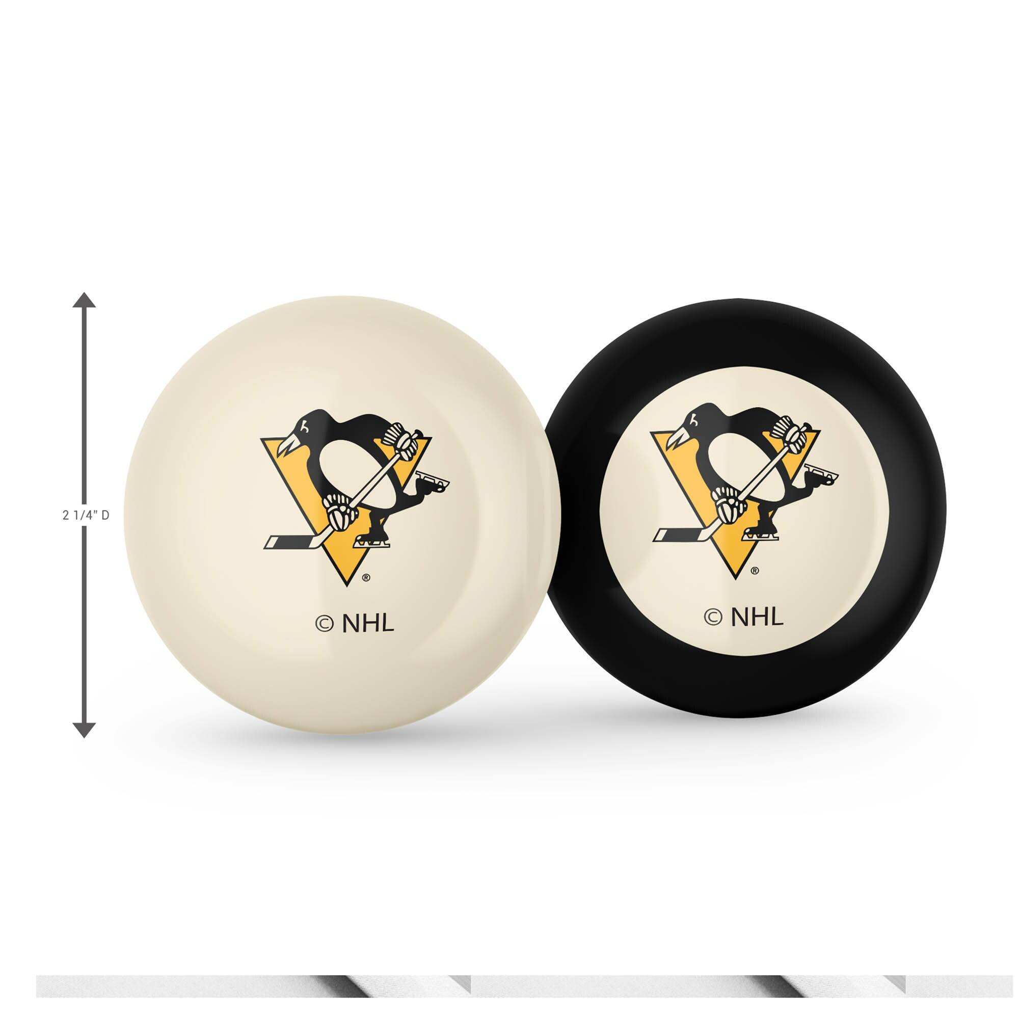 Imperial Pittsburgh Penguins Logo Cue Ball & 8 Ball Combo Set White ...
