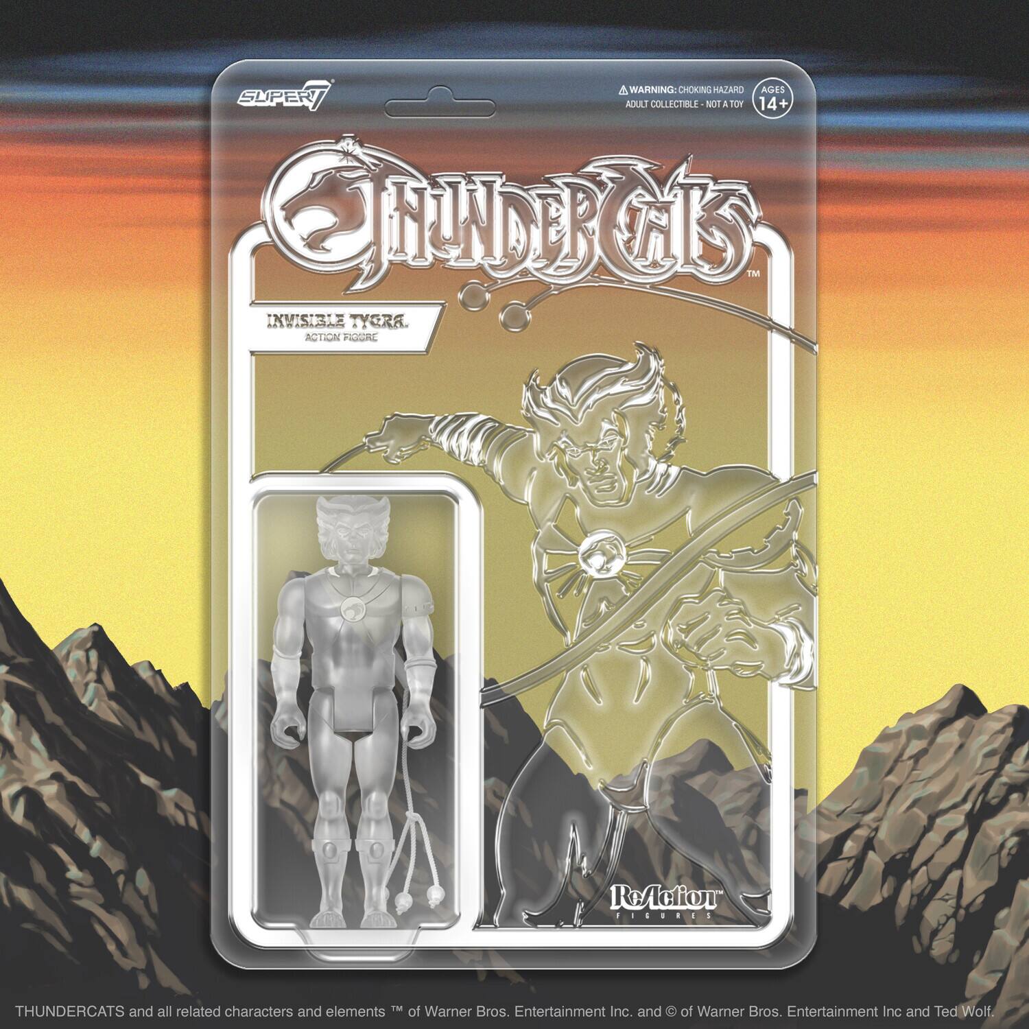 Super7 Thundercats ReAction Figures Tygra (Clear) Collectibles ...