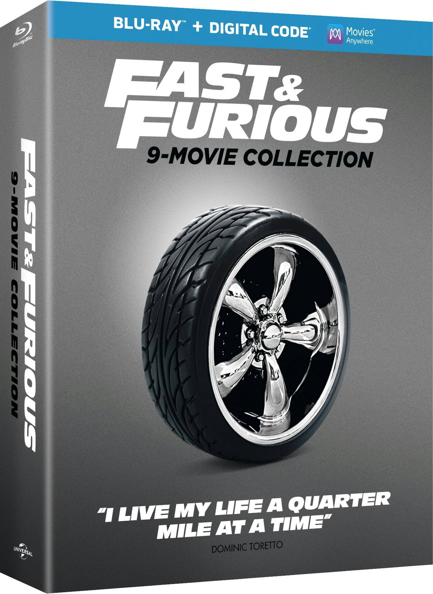 Fast & Furious: 9 movie Collection (Box Set) [Blu ray] [Standard ...