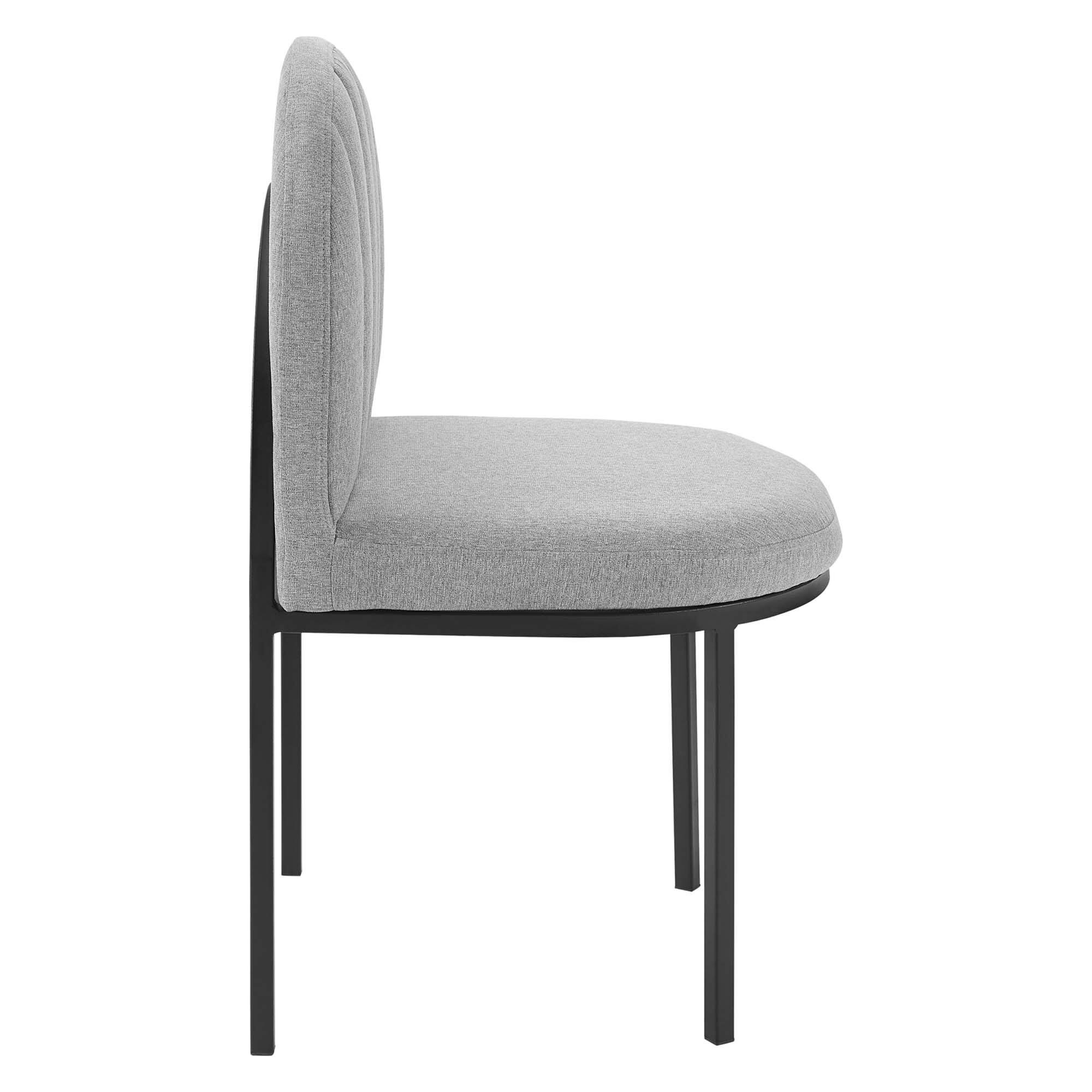 Isla Channel Tufted Upholstered Fabric Dining Side Chair by Modway ...