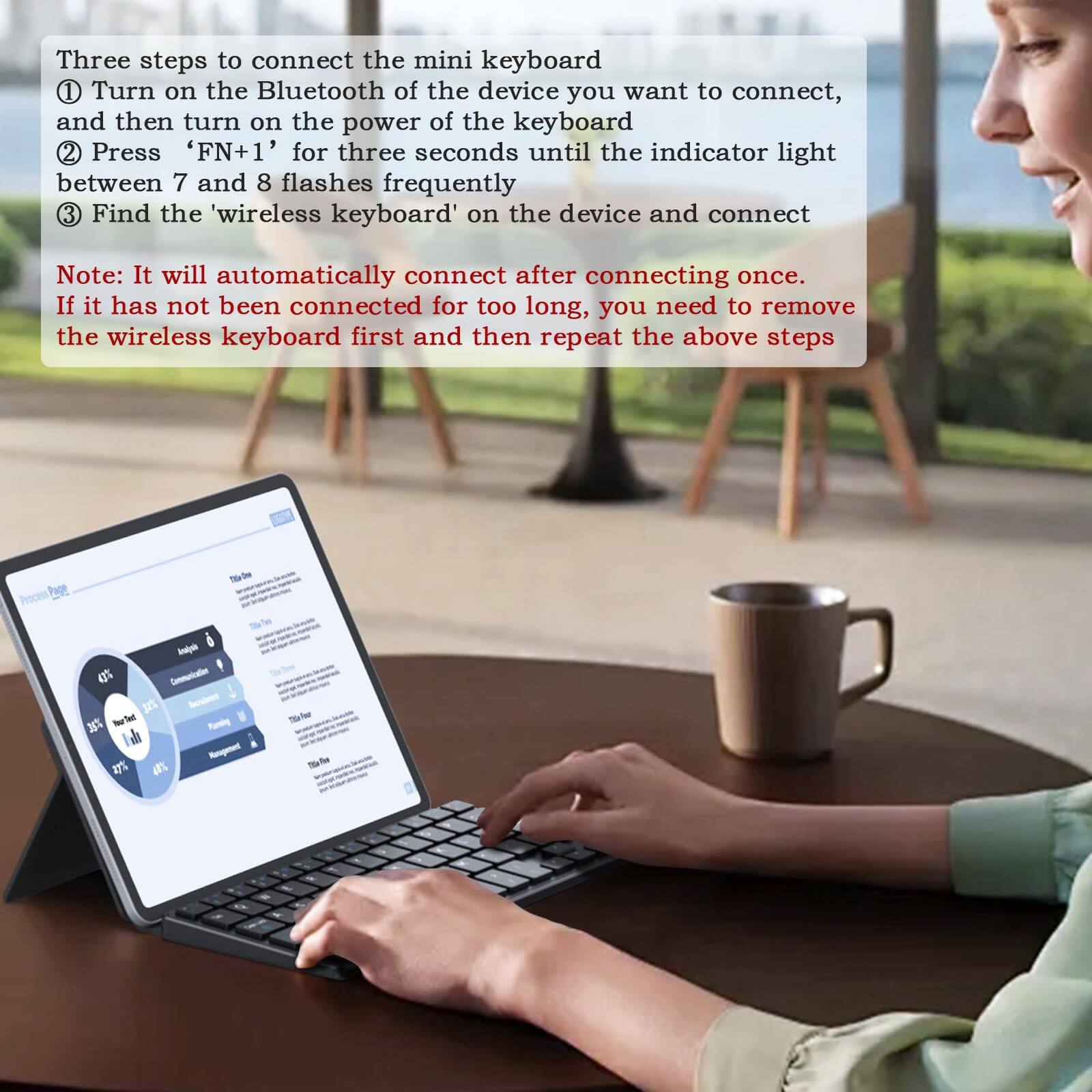 Pacoar Cade Universal Wireless Keyboards Ultra Light Portable Mini With ...