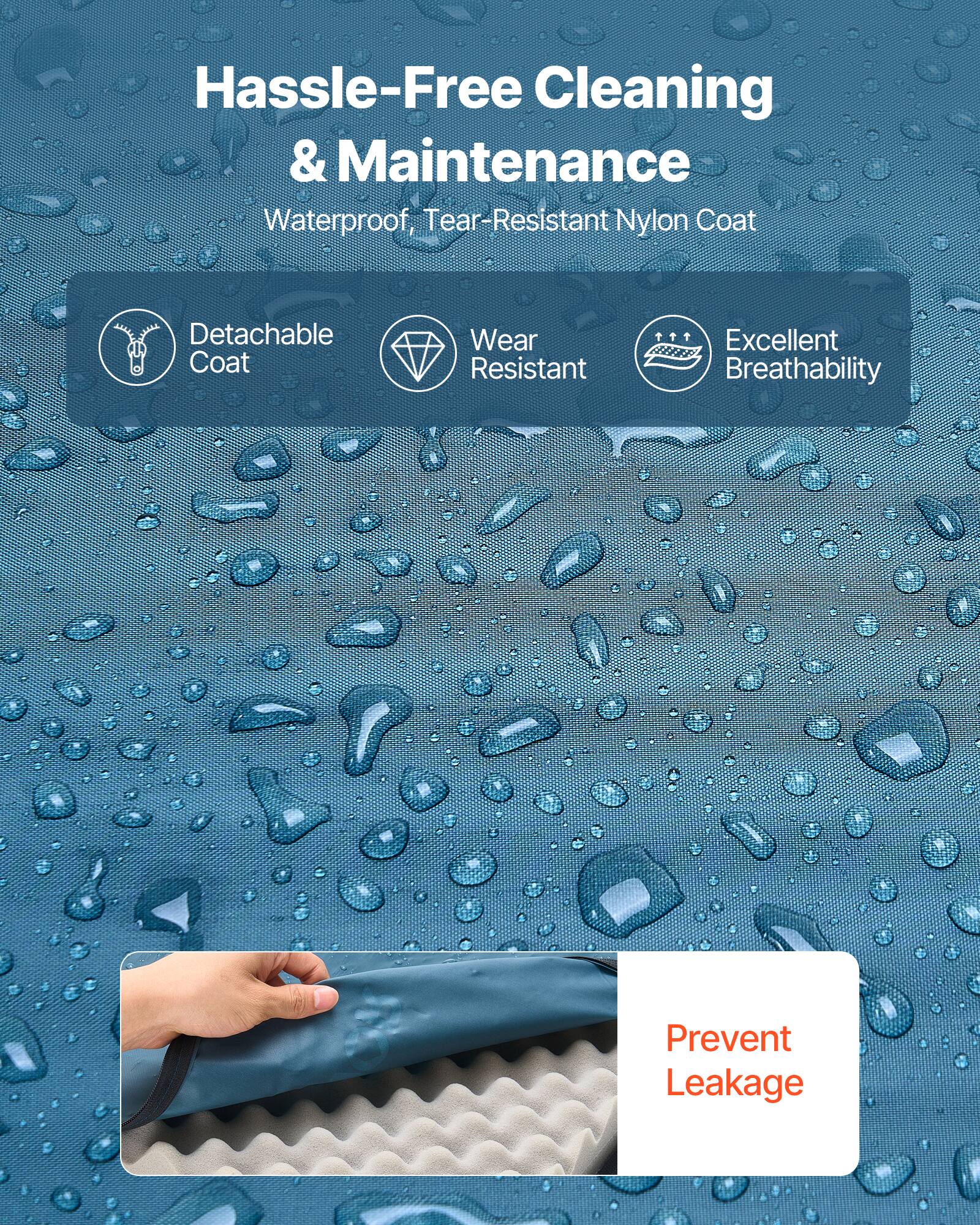 VEVOR Hospital Bed Mattress, 300 lbs Load, Long Term Care Pressure ...