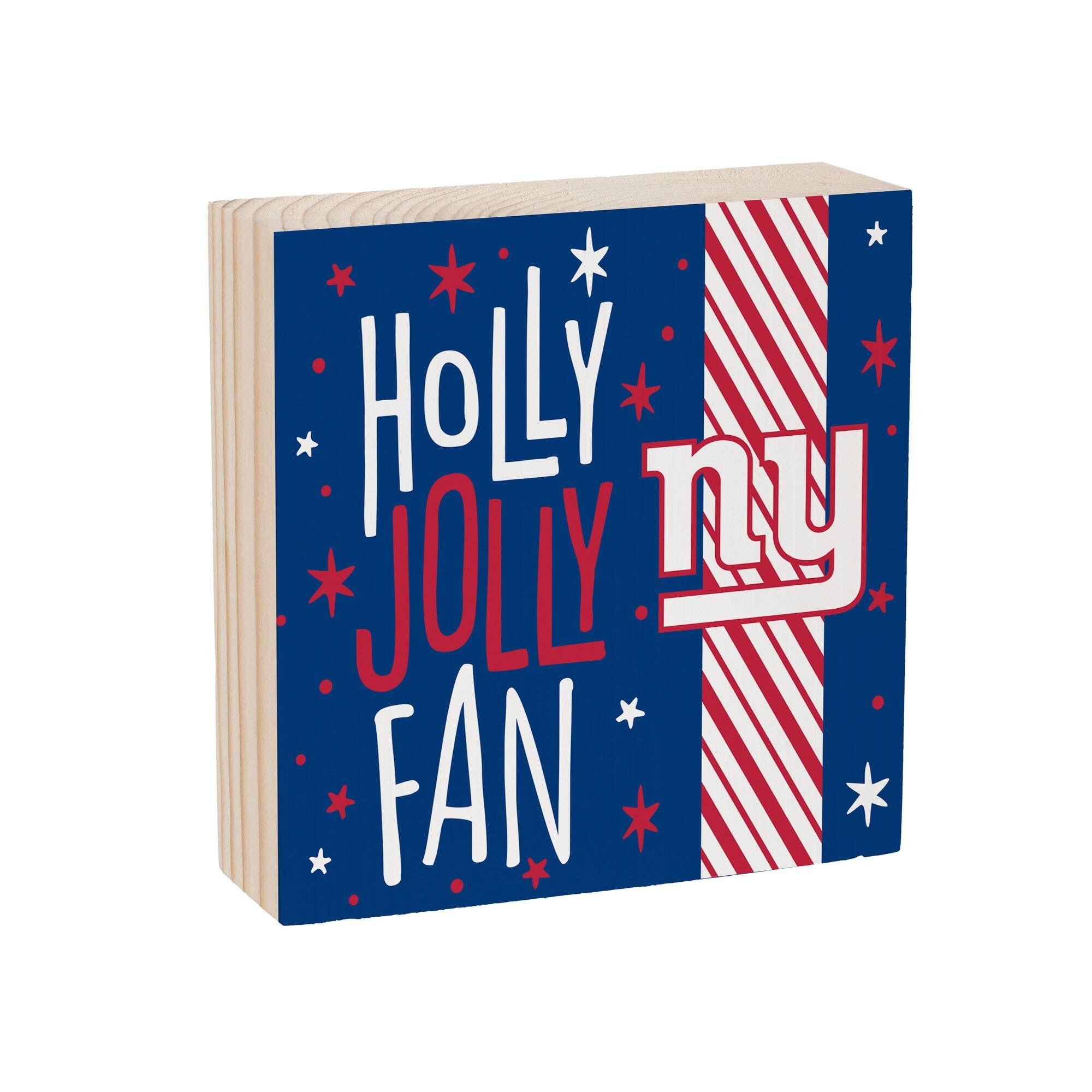 Evergreen Enterprises New York Giants 6" Holiday Wood Plock Shelf Sign ...