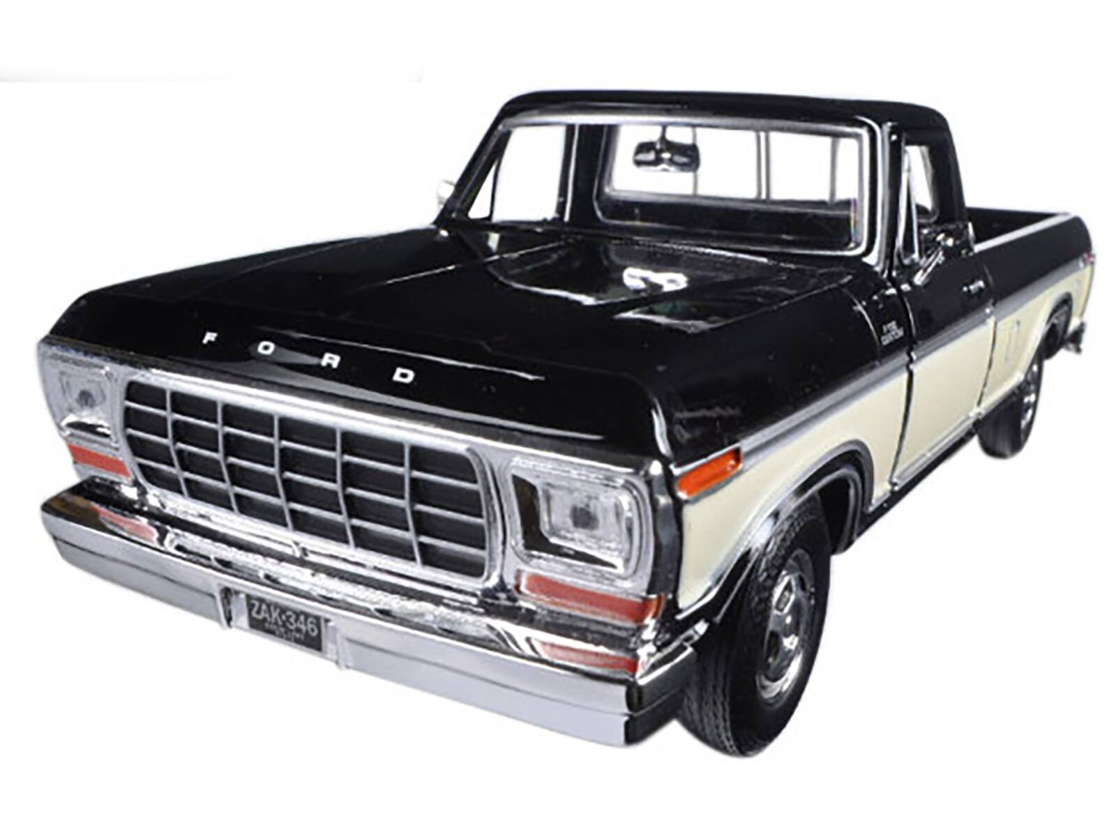 1979 Ford F 150 Pickup Truck 2 Tone Black/Cream 1/24 Diecast Model Car ...