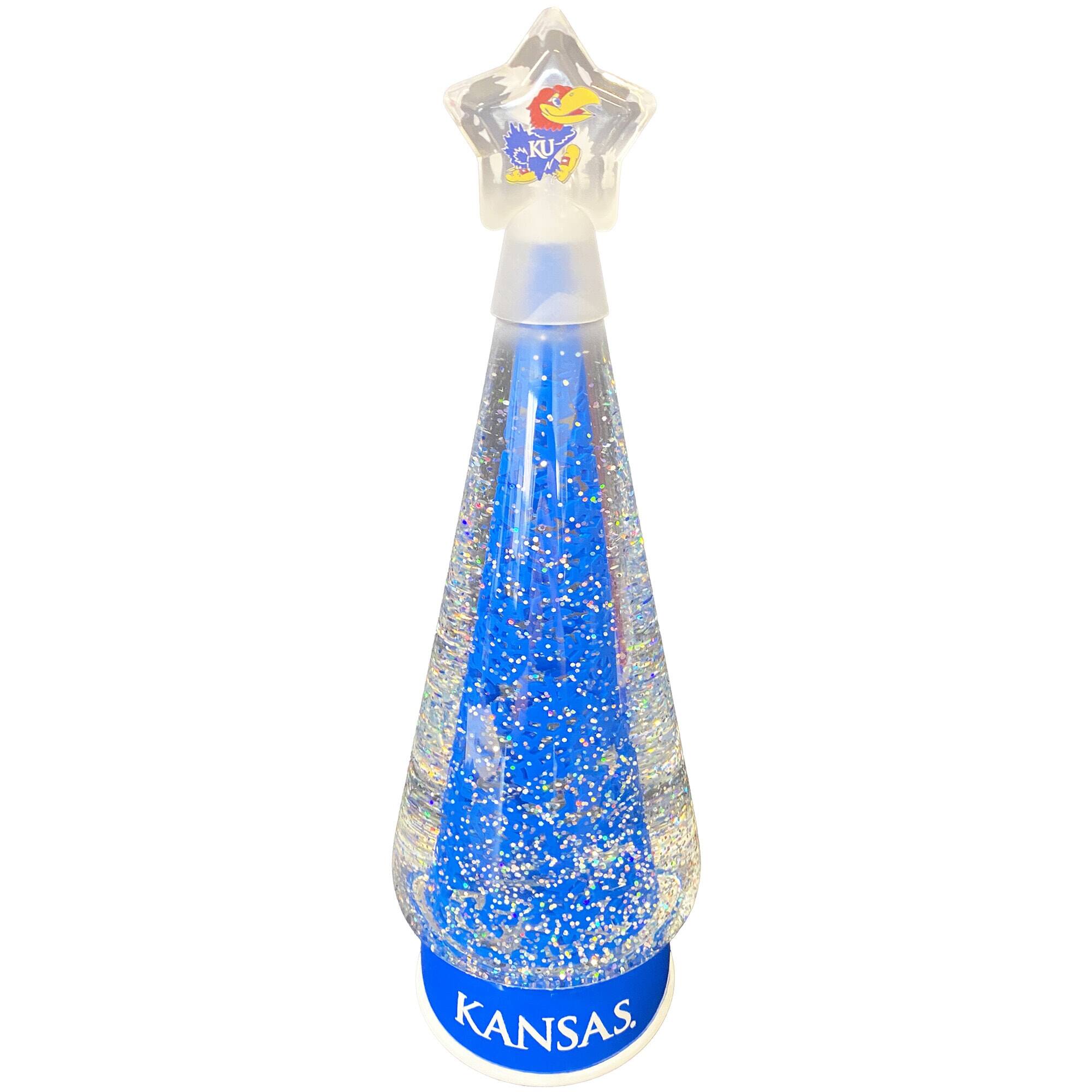 Santa's Workshop Kansas Jayhawks 12" Tree Globe Blue 203342687 - Best Buy