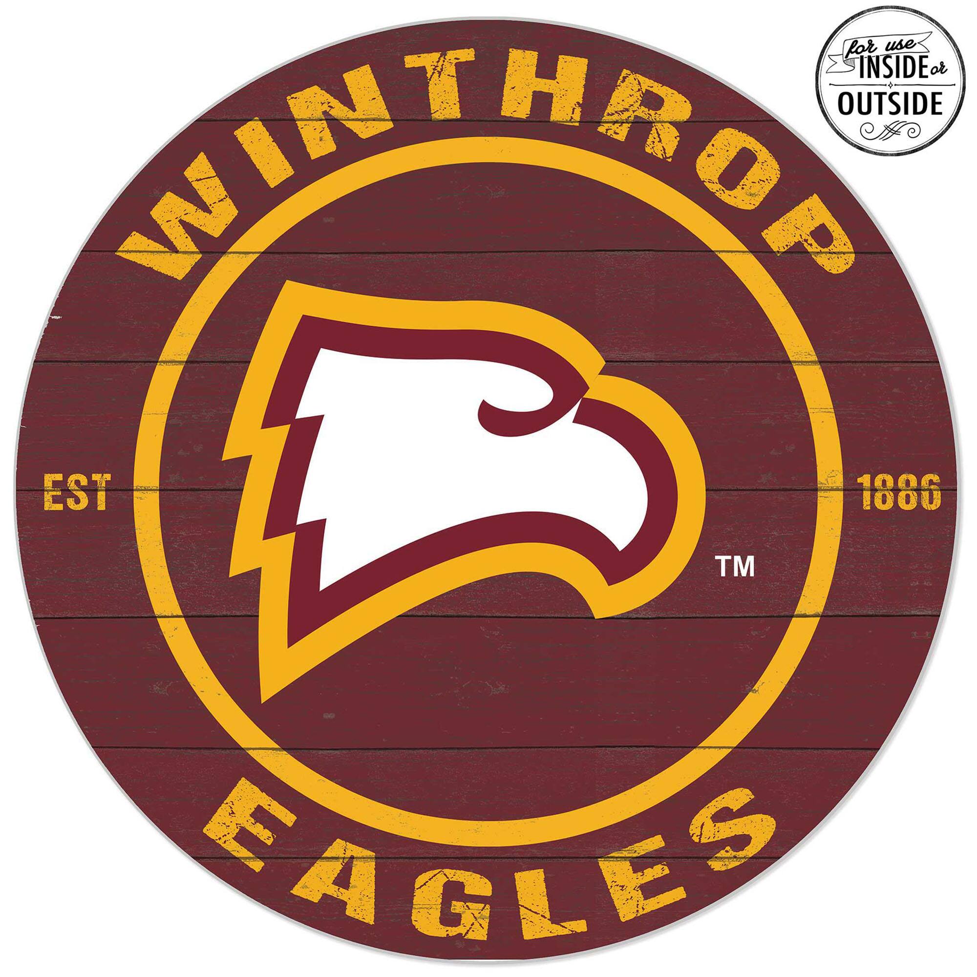 Jardine Winthrop Eagles 20'' x 20'' Indoor/Outdoor Team Color Circle ...