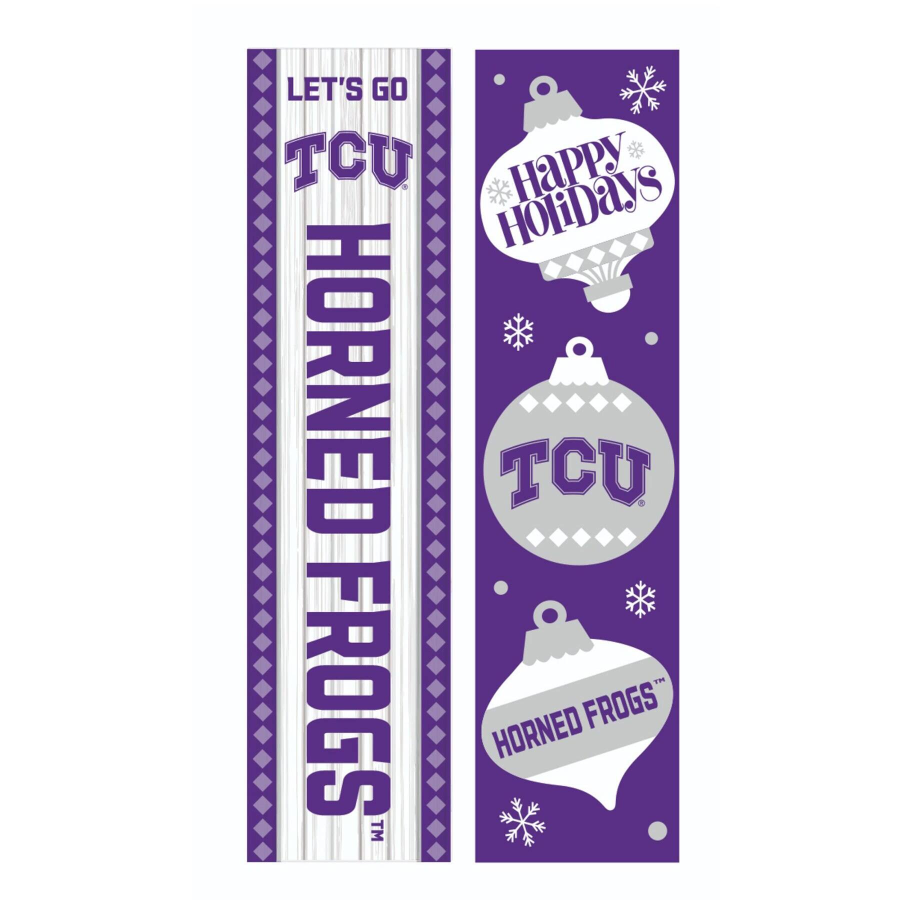 Evergreen Enterprises TCU Horned Frogs 47" Double Sided Christmas ...