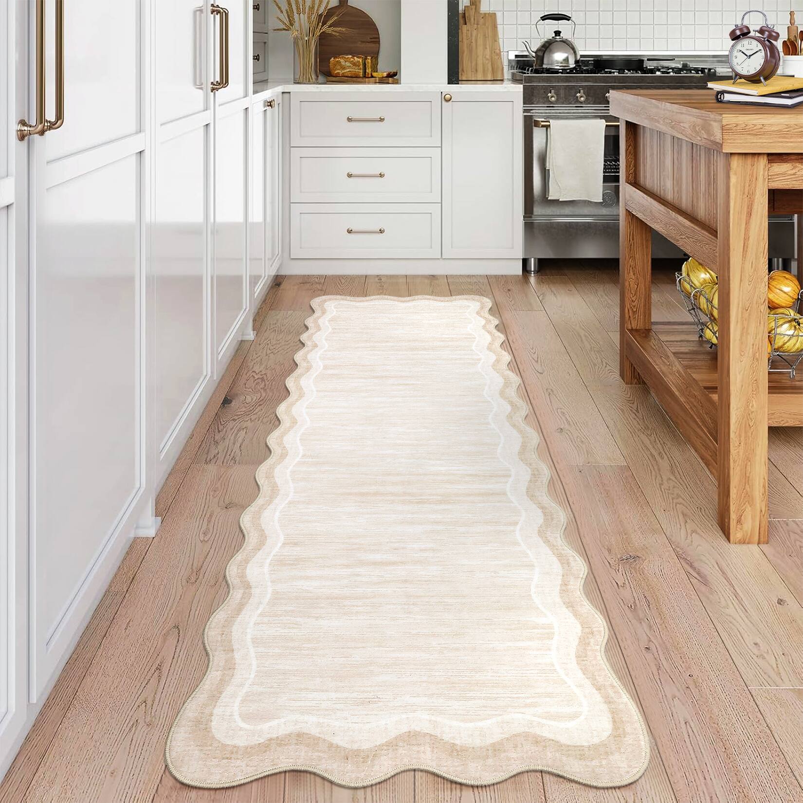 Jojoka Modern Minimalist Area Rug Machine Washable Low Pile Non Slip ...