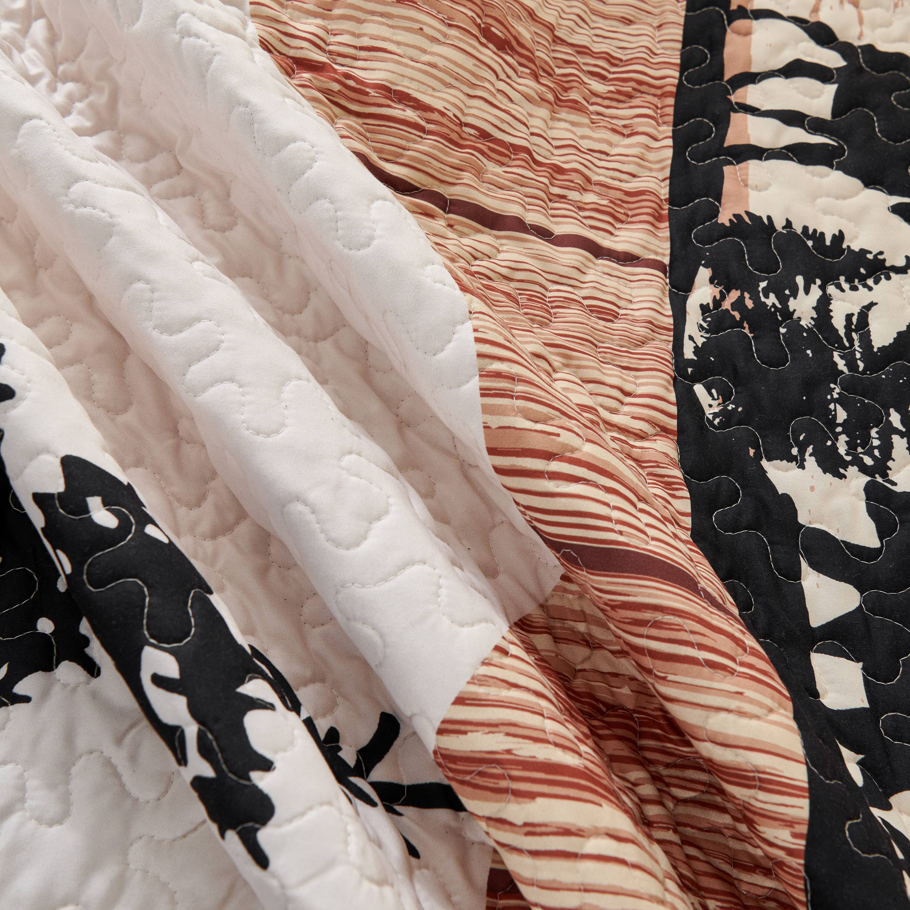 MarCielo 3 Pcs Cabin Lodge Rustic Country Quilt Bedspread Set Gray ...