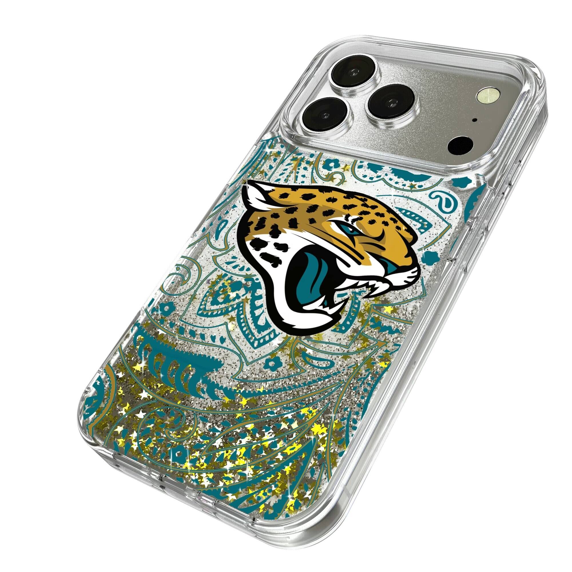 Keyscaper NFL Jacksonville Jaguars iPhone Paisley Design Glitter Case ...