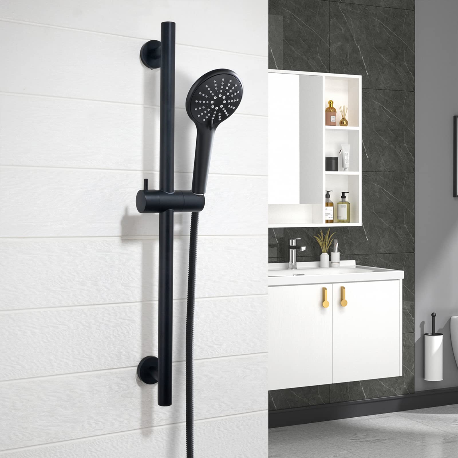 Paradigms Interiors Wall Mount Shower Slide Bar For Bathroom With ...