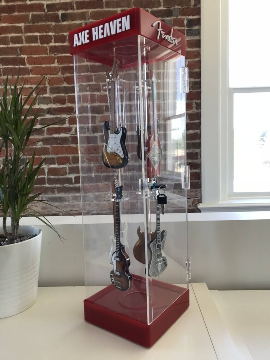 Axe Heaven Custom Mini Guitar Replica Collectible Acrylic Display Case ...