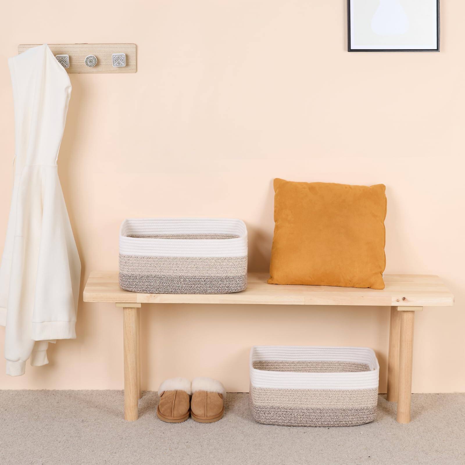 Dapper Styles Storage Baskets For Shelves Closet Organizers Bins ...