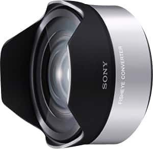 Fish Eye Conversion Lens for Sony SEL16F28 Wide Angle Lenses Silver VCL ...