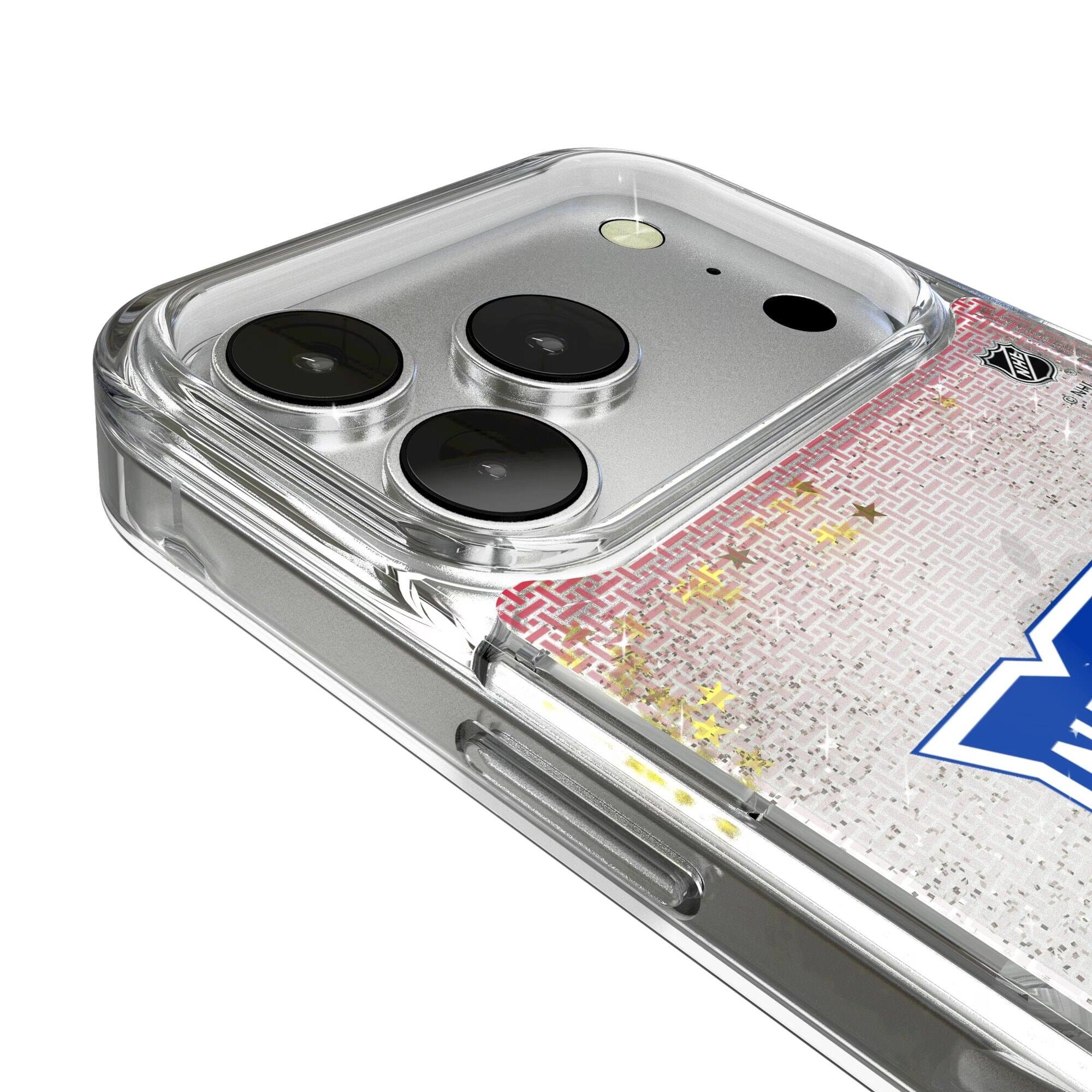 Keyscaper NHL New York Rangers Linen Logo iPhone Glitter Case 15 Pro ...