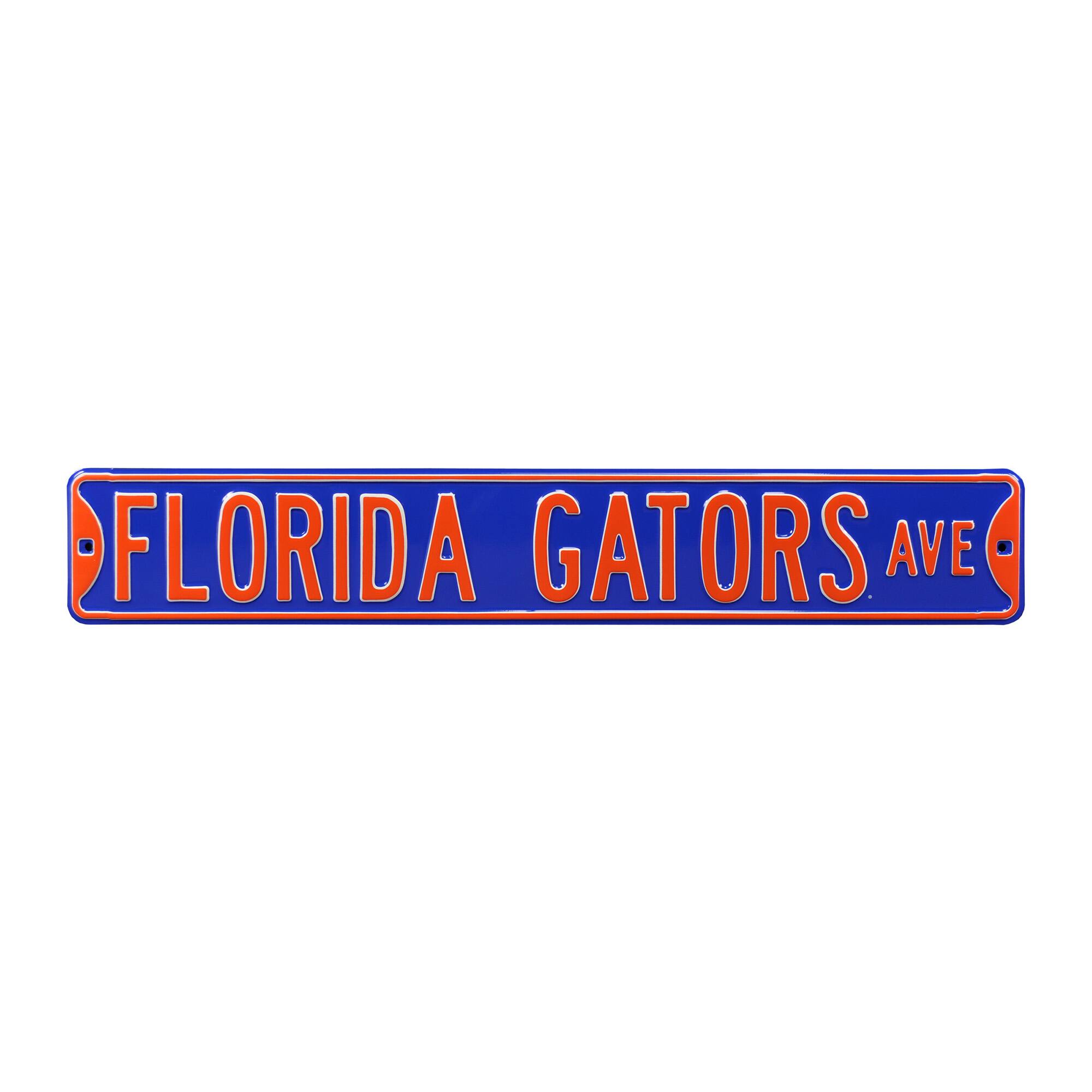 Authentic Street Signs Florida Gators 6" x 36" College Ave Team Street ...