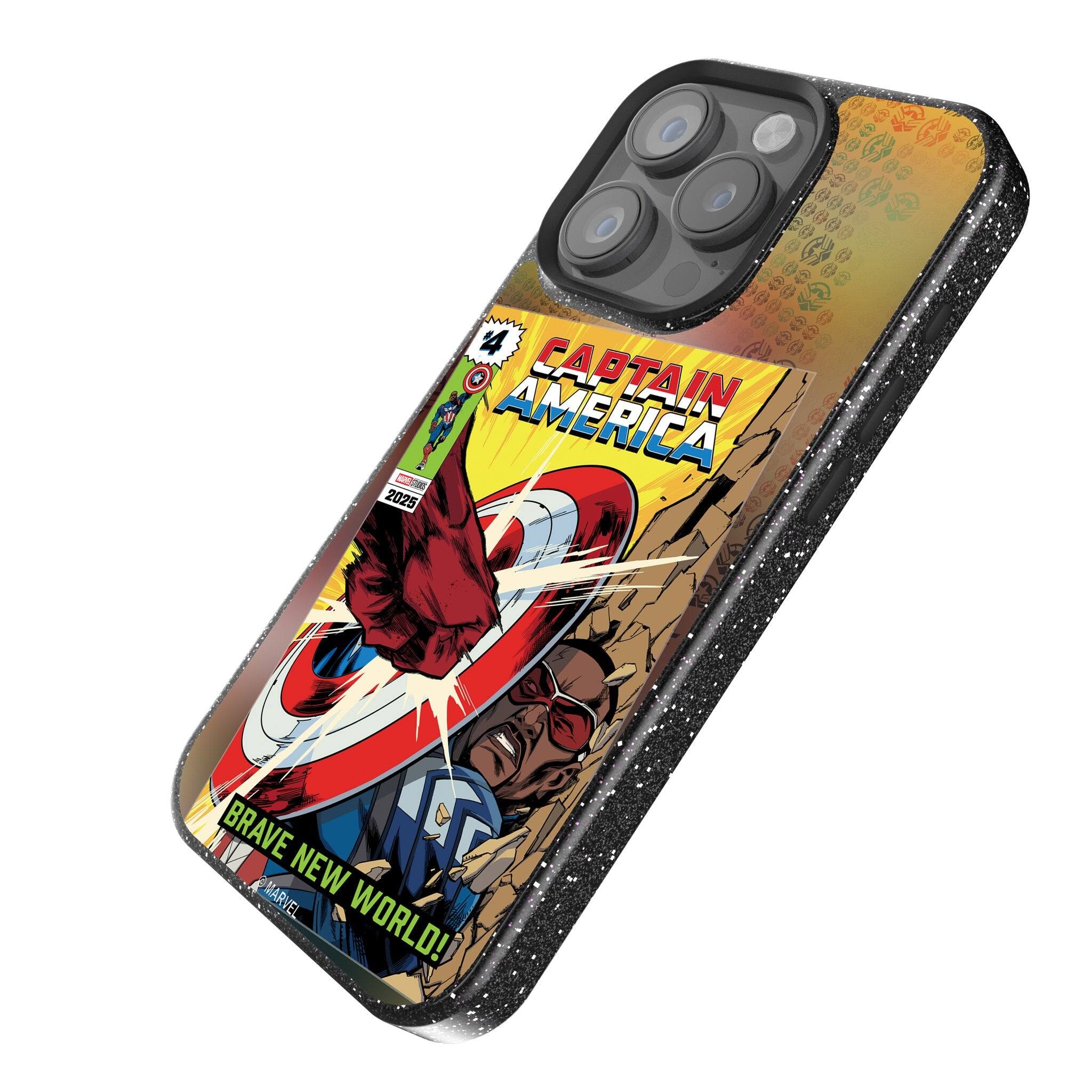 Keyscaper Marvel Classic Cover Black Bling Phone Case Apple iPhone 16 ...