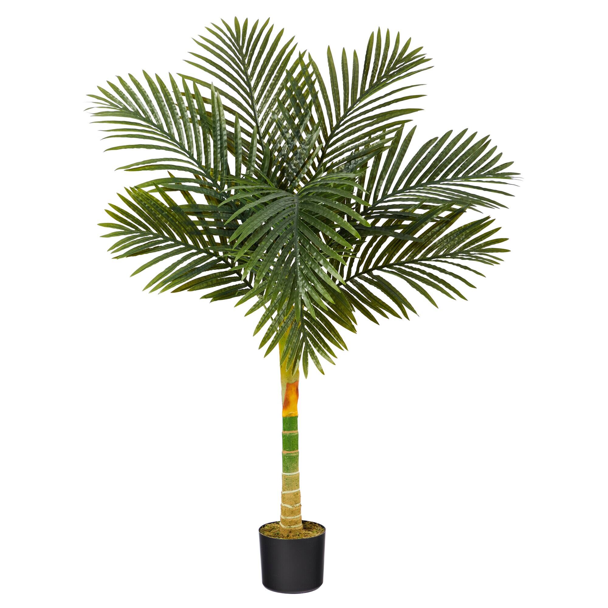 BreeBe 4' Golden Cane Artificial Palm Tree Green T1837 - Best Buy