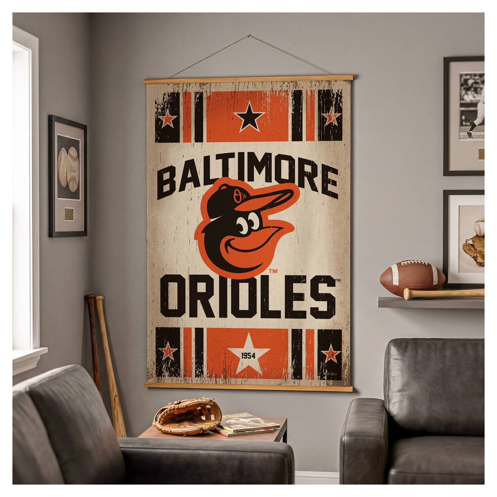 Evergreen Enterprises Baltimore Orioles 36" x 54" Large Canvas Wall Art ...