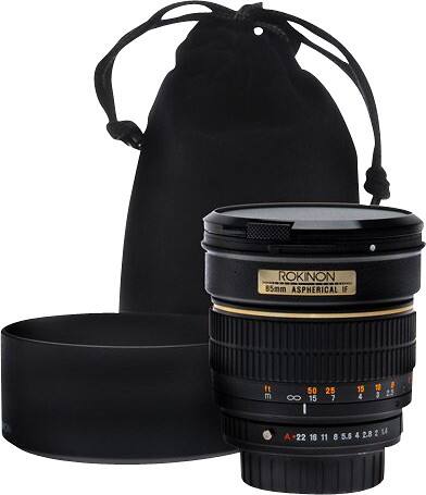 Best Buy: Rokinon 85mm f/1.4 Manual-Focus Aspherical Lens and Vivitar ...