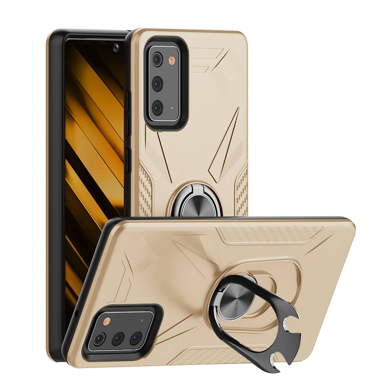 Reiko Phone Case With Ring Holder Samsung Galaxy Note 20 In Gold - Best Buy