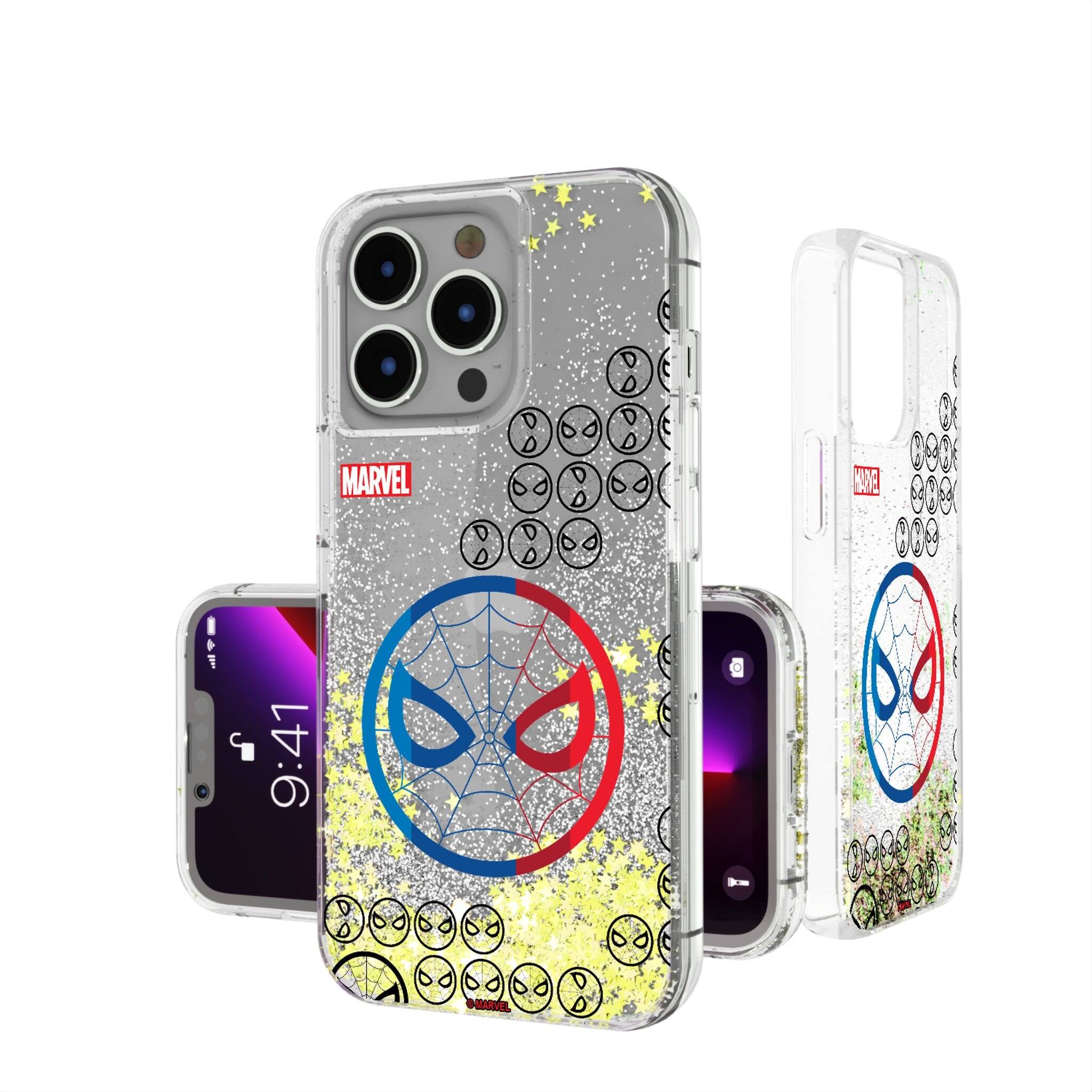 Keyscaper Marvel Sigil Glitter Phone Case Apple iPhone 15 Spider Man ...