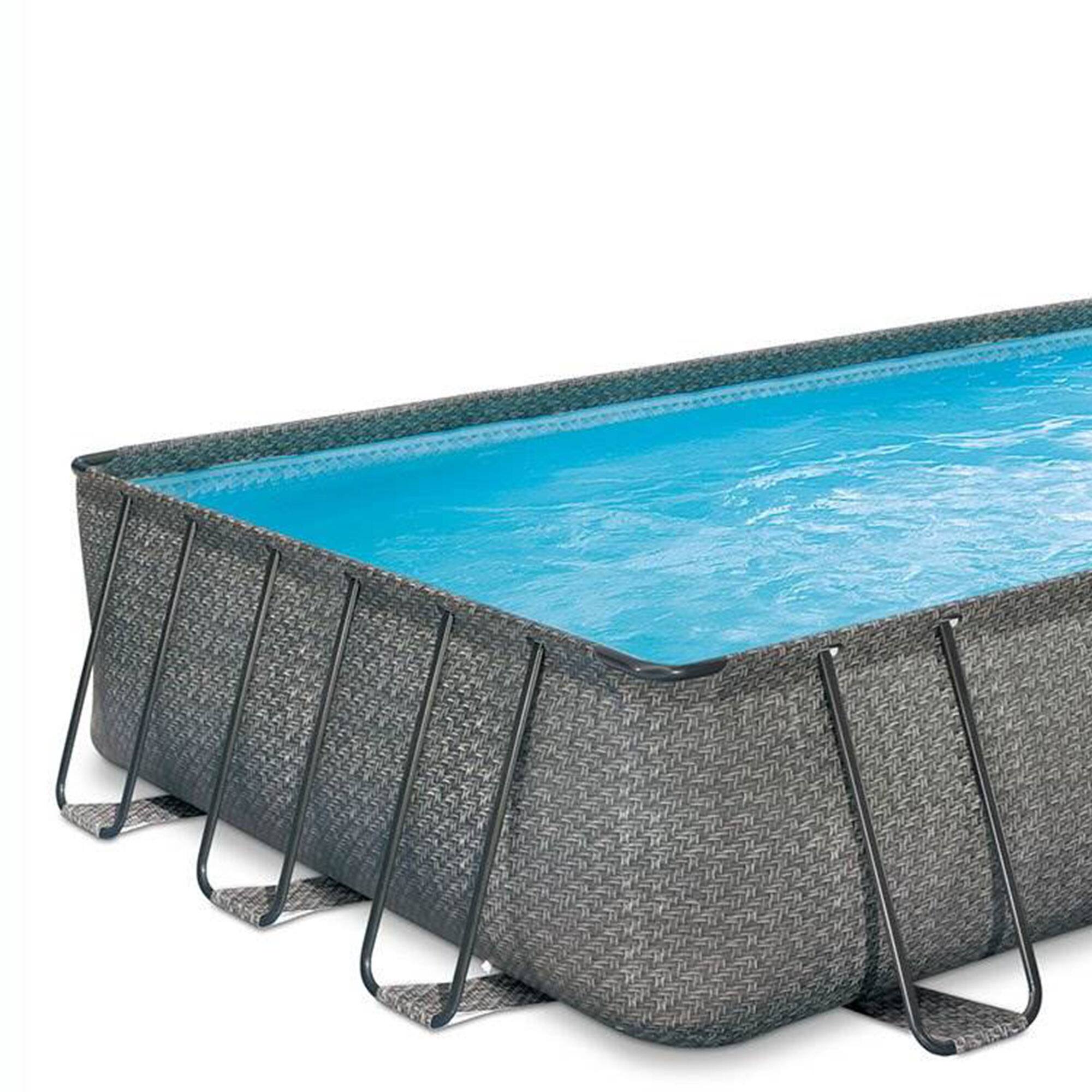 Best Buy: Summer Waves 24ft x 12ft x 52in Rectangle Above Ground Pool ...