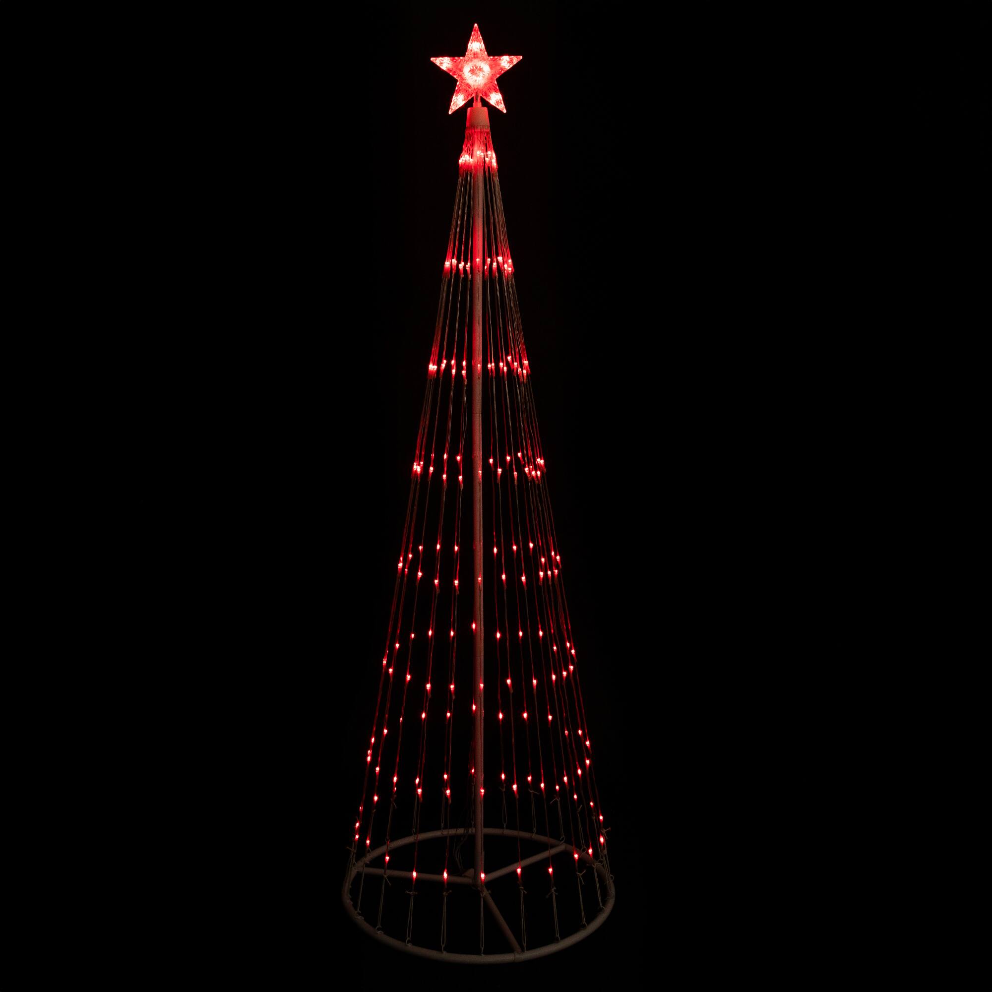 Northlight LED Lighted Show Cone Christmas Tree Outdoor Decoration 6 ...