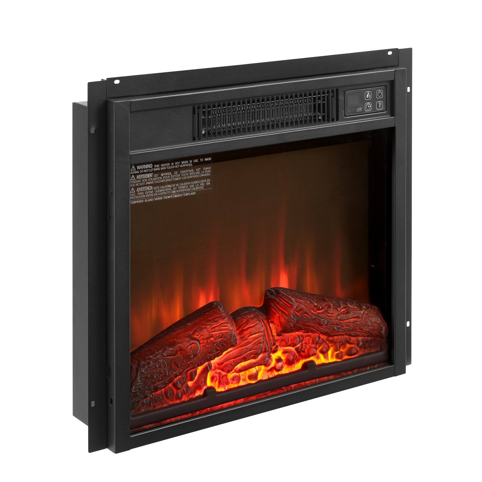 Ecooso 23" Slim Electric Firebox Heater, 1400W 4777 BTU, Remote Control ...