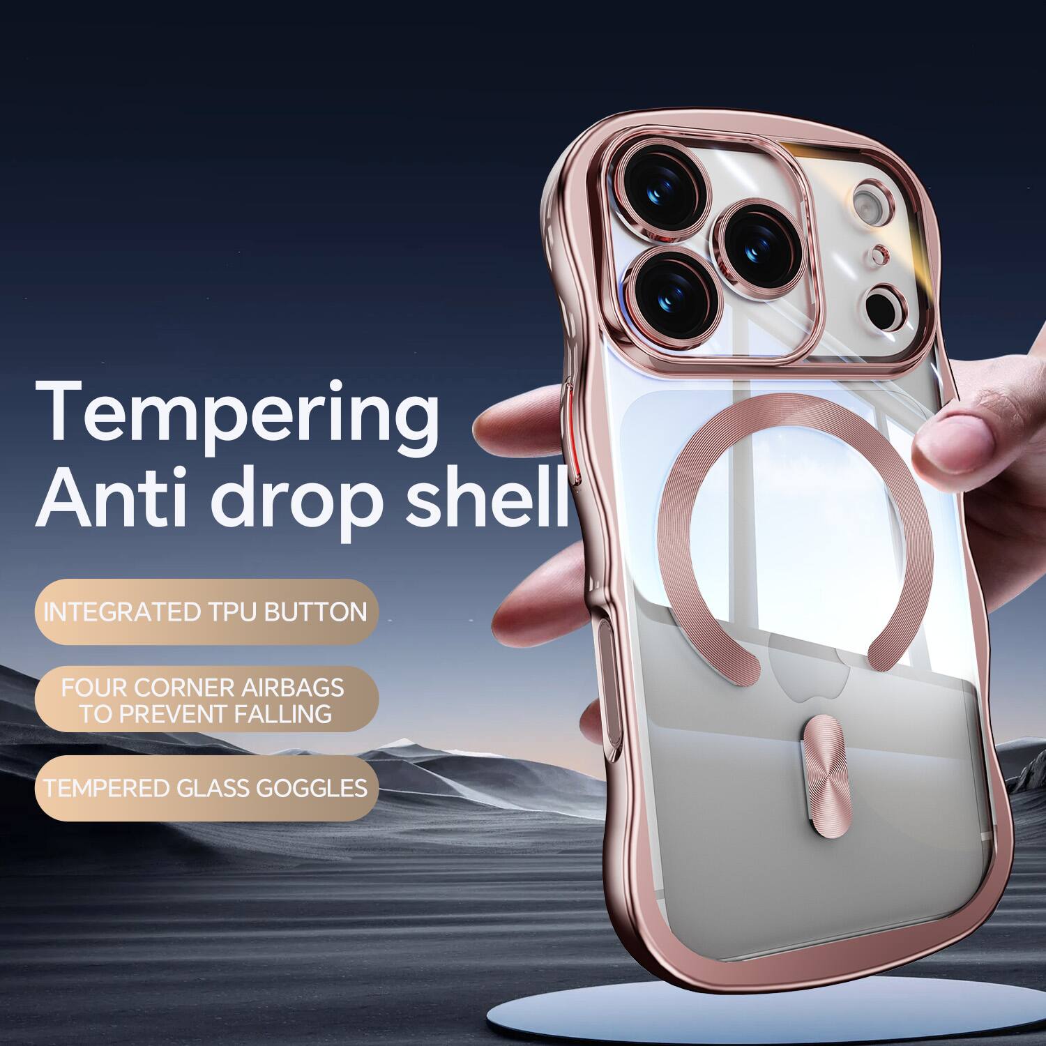Dteck Magnetic Case For iPhone 17 Pro Max With Built in Lens Protector ...