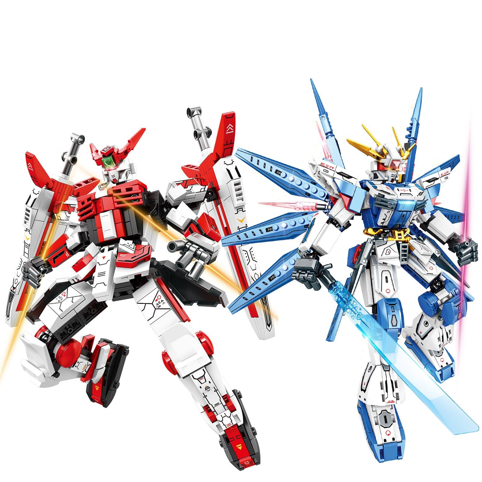 EZTW1 Dual Mech Building Blocks Set Classic Robot Compatible With ...