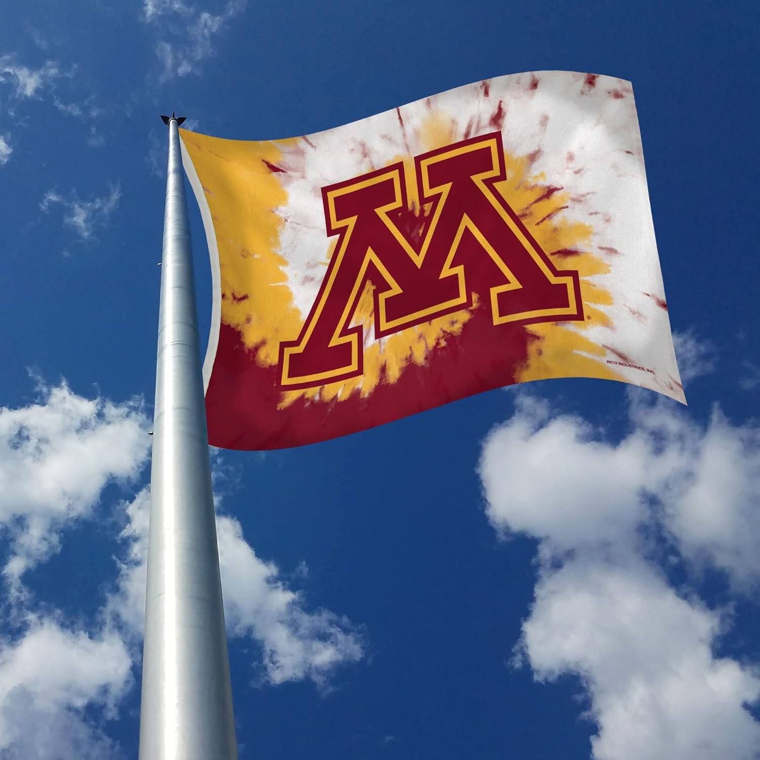 Rico Industries Minnesota Golden Gophers Bold Tie Dye Design 3x5 Indoor ...