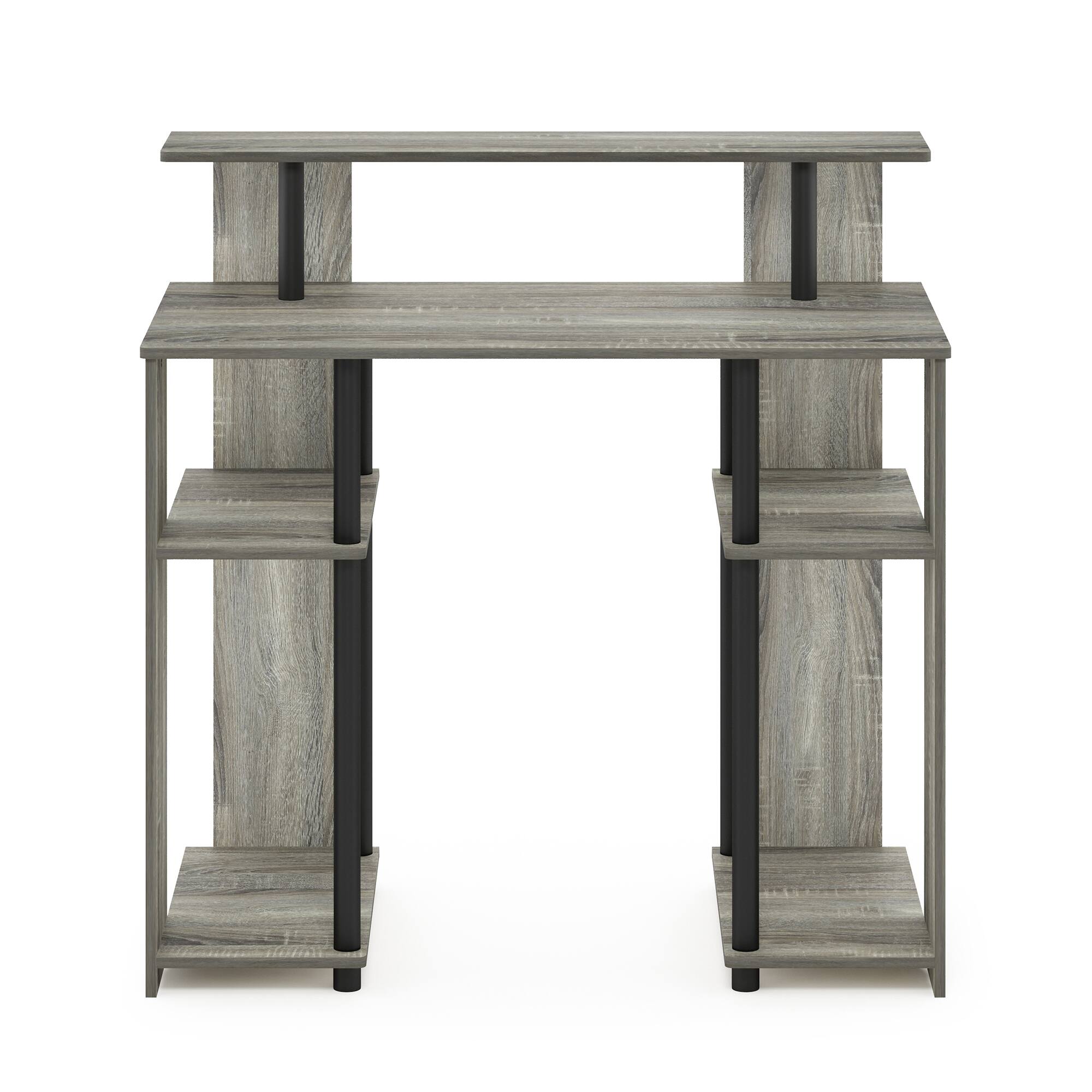 Furinno JAYA Simple Design Computer Writing Desk French Oak/Black ...