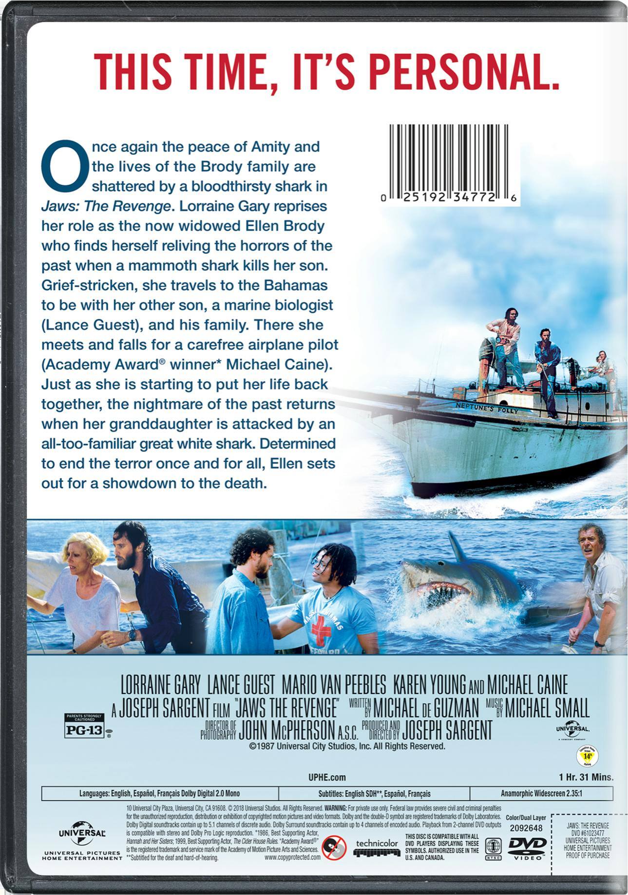 Jaws 4 The Revenge [DVD] [Standard] - Best Buy