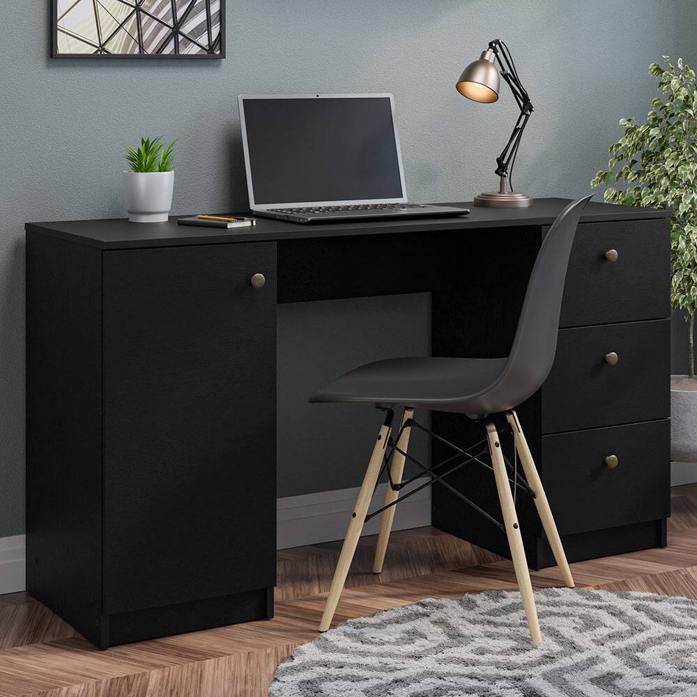 Madesa Executive Computer Writing Desk 53 Inch with 3 Drawers and 1 ...