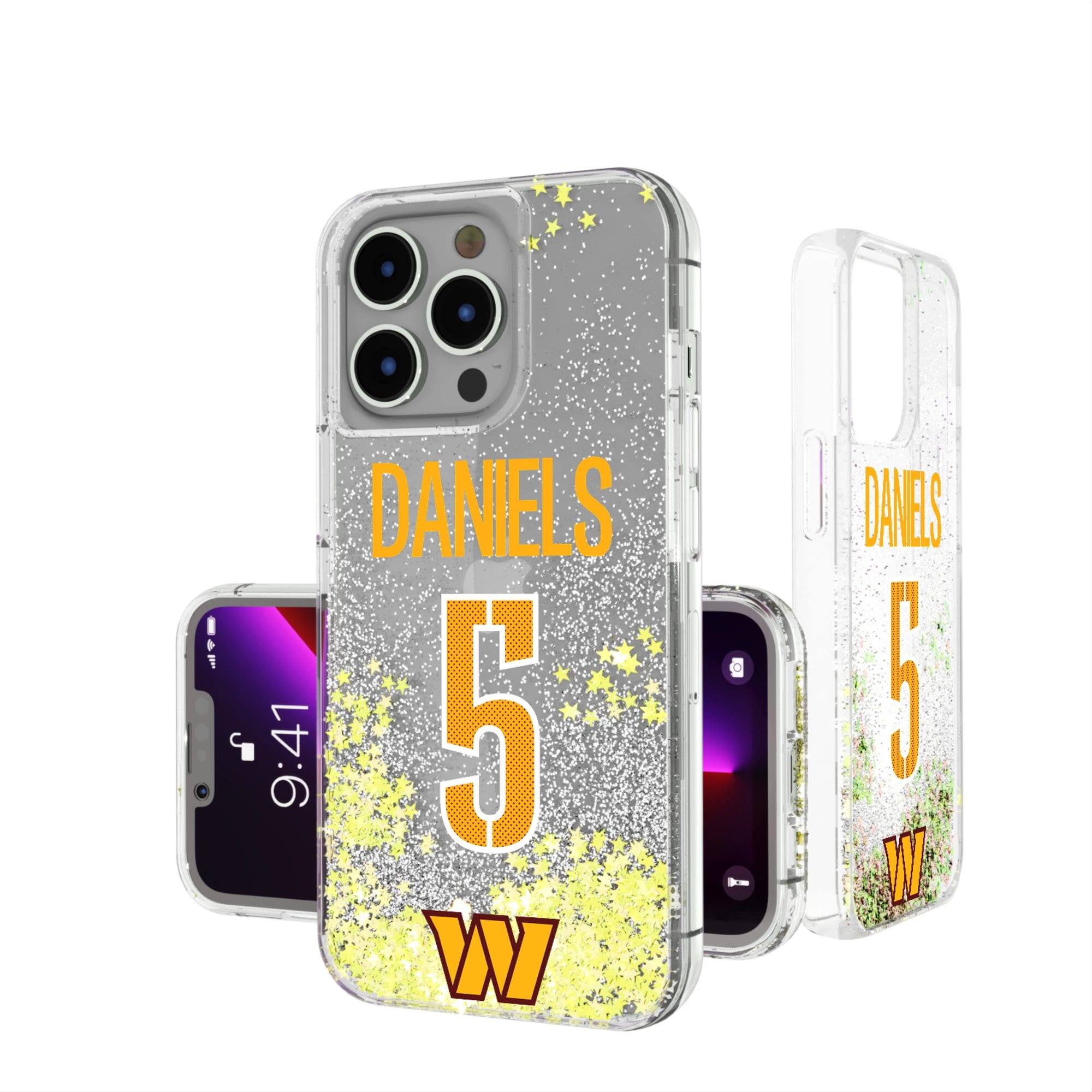 Keyscaper NFL Jayden Daniels Washington Commanders iPhone Glitter Phone ...